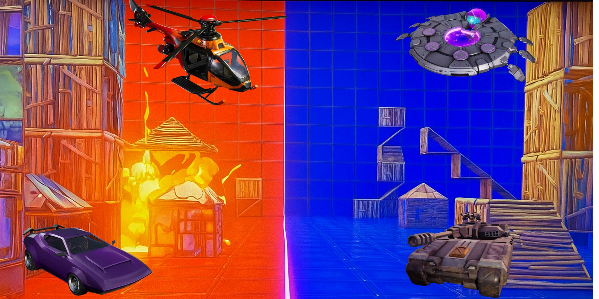 Red vs Blue Vehicle Mythic Mayhem 8823-3833-7691 by ayp - Fortnite ...