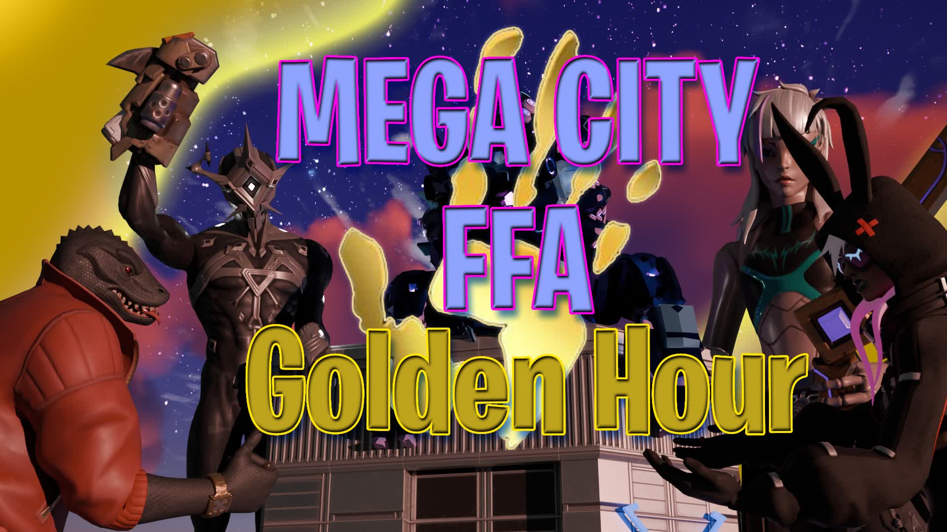 MEGA CITY FFA Golden Hour Update 9685-0017-8844 by fortillagames - Fortnite Creative Map Code ...
