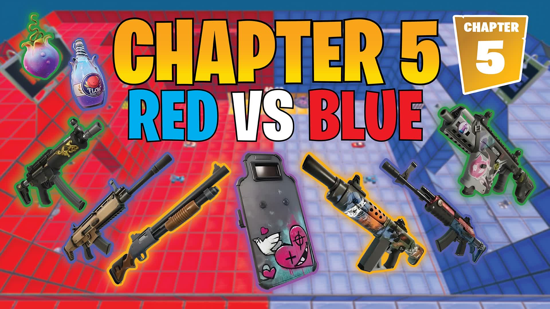 ⭐ CHAPTER 5 ⭐ RED VS BLUE 🔴🔵 5661-9359-7020 by ccm - Fortnite Creative ...