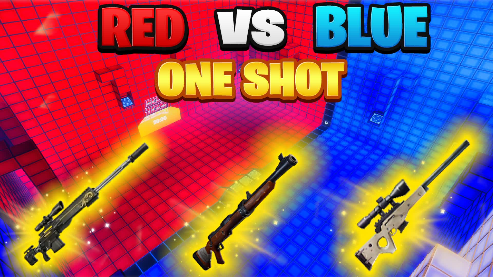 ONE SHOT RED 🔴 VS BLUE 🔵 3137-7406-8903 by siblazfn - Fortnite Creative ...