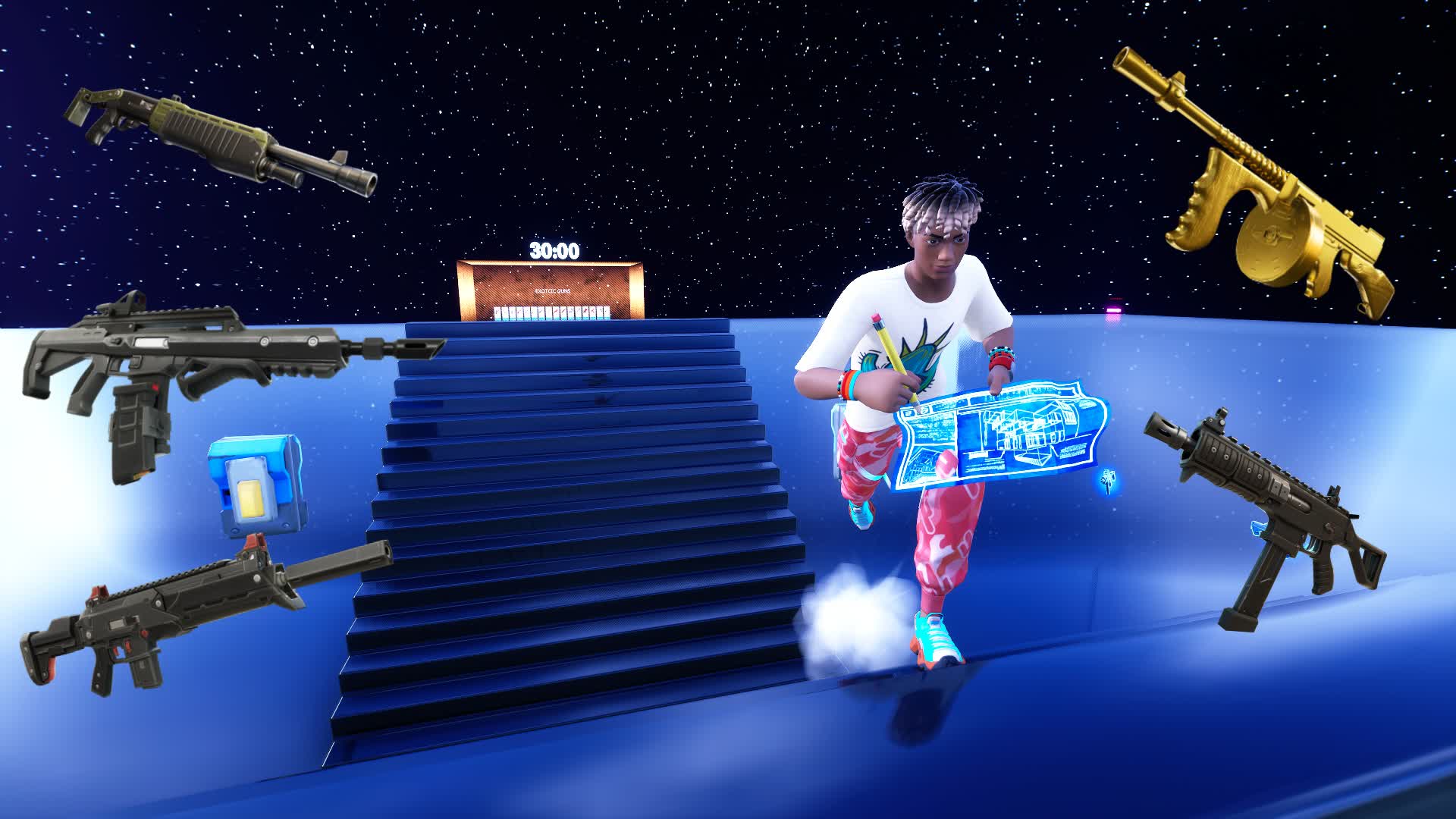 💯 1V1 منافسني بالبناء Pro (⭐) 5276-9019-4448 by pessi - Fortnite Creative Map Code - Fortnite.GG