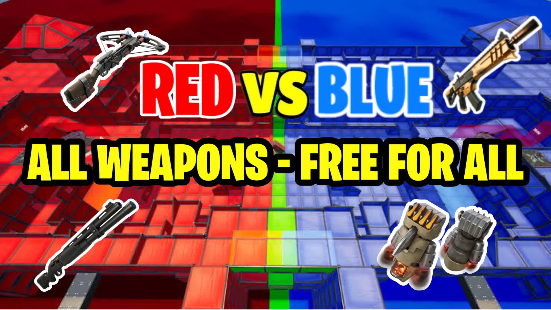🥵 RED VS BLUE 🥶 ALL WEAPONS * FFA 5184-2965-7949 by scourgeldk ...