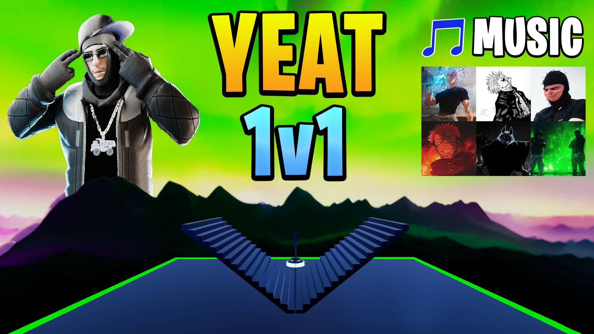 YEAT 1v1 (WITH MUSIC) 0412-4494-1868 من ابتكار tacoyt - Fortnite