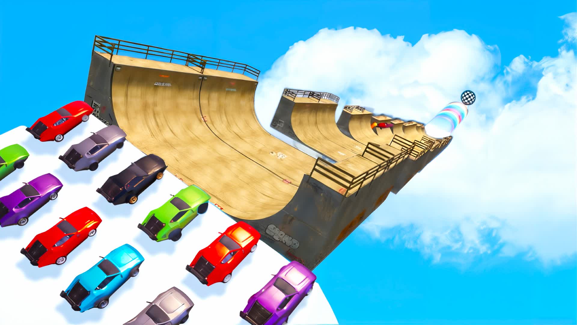 CRAZY CARS MEGA RAMP SPACE 0872-3242-8738 by azixx - Fortnite Creative ...