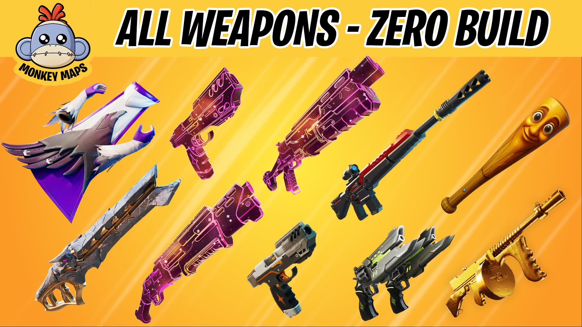 All Weapons - Zero Build 3125-5028-4953, de mrmonkeyfn — Fortnite