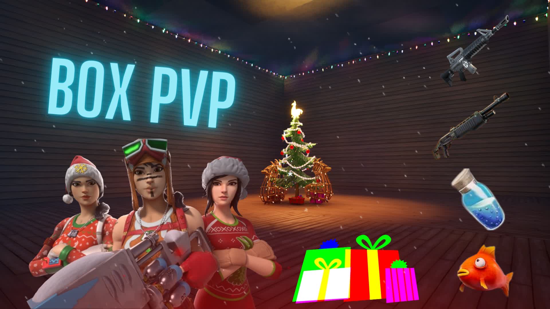 CHRISTMAS BOX PVP 🎅🎁 5728-0205-6432 by s3rgitol - Fortnite Creative Map Code - Fortnite.GG
