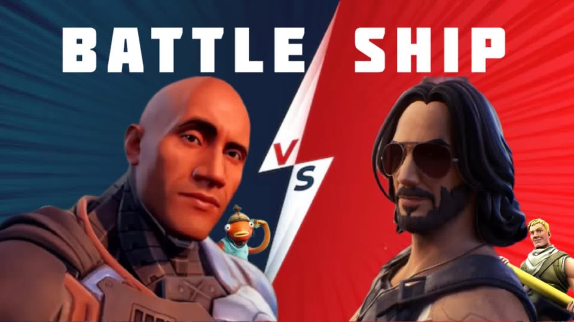 Battle Ship: Red vs Blue 🔴🔵 4598-3841-0613 by shibobb - Fortnite