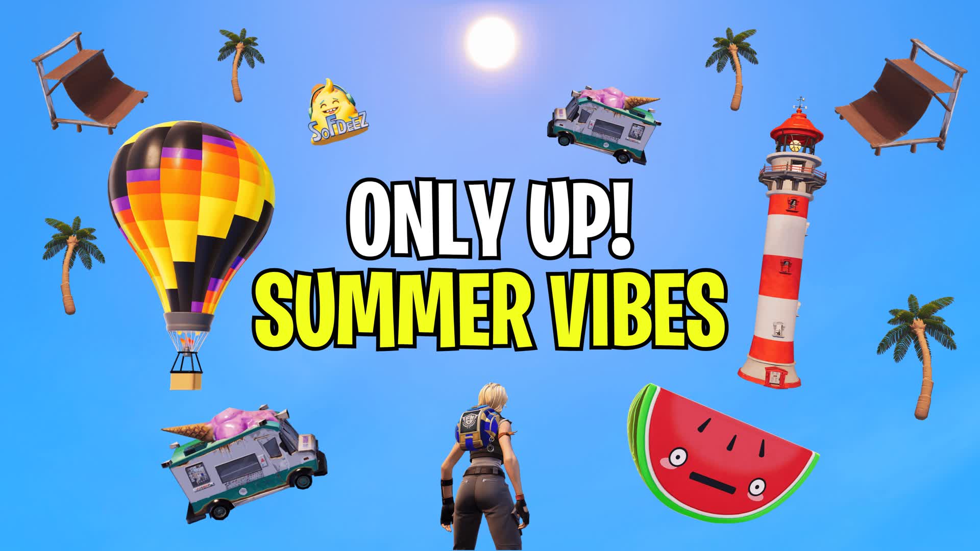 🌴Only Up: Summer Vibes🌴 1555-5930-4945 من ابتكار dfu - Fortnite