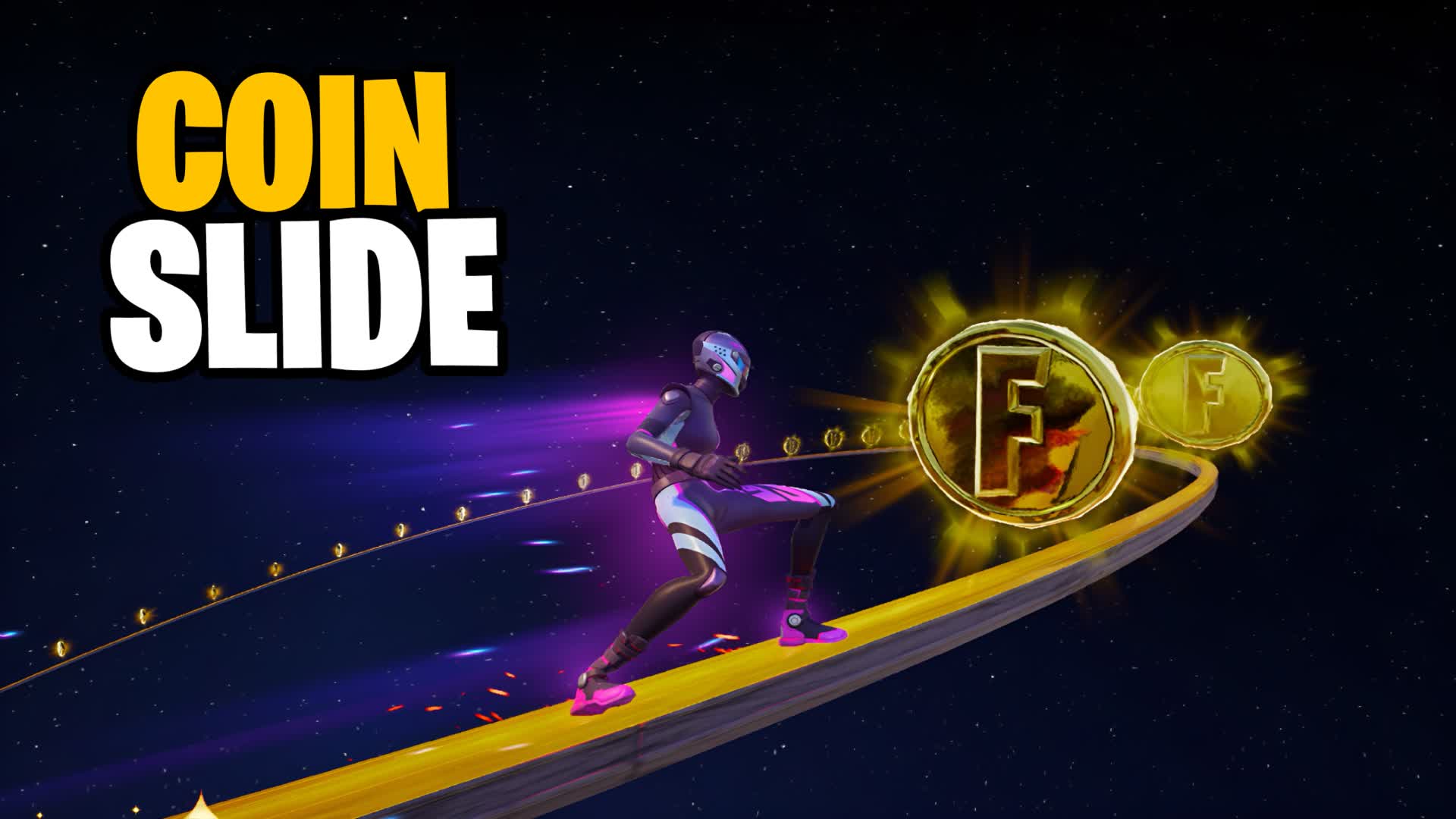 Mega Golden Coin Slide (3972-0470-9829) by jammoo - Fortnite Creative ...