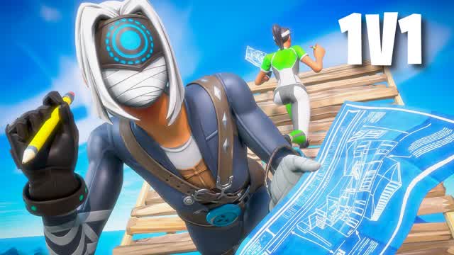 CARTE DE COMBAT À CONSTRUIRE 1v1 (WOLAXTRYONA) 4445-6989-9660 par madarafn - Fortnite