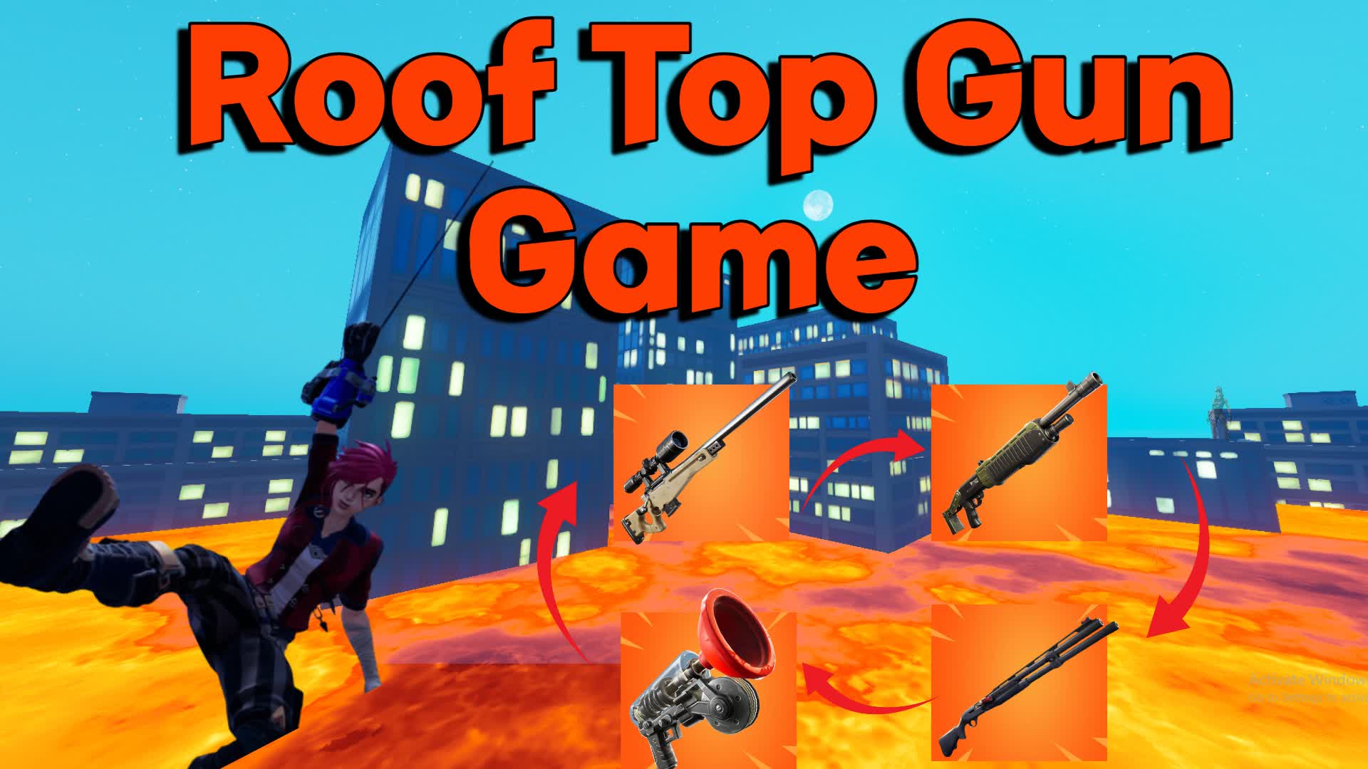 🏢CHAPTER 4 Rooftop Gun Game🔫 8156-3705-6548 by techfnc - Fortnite.GG