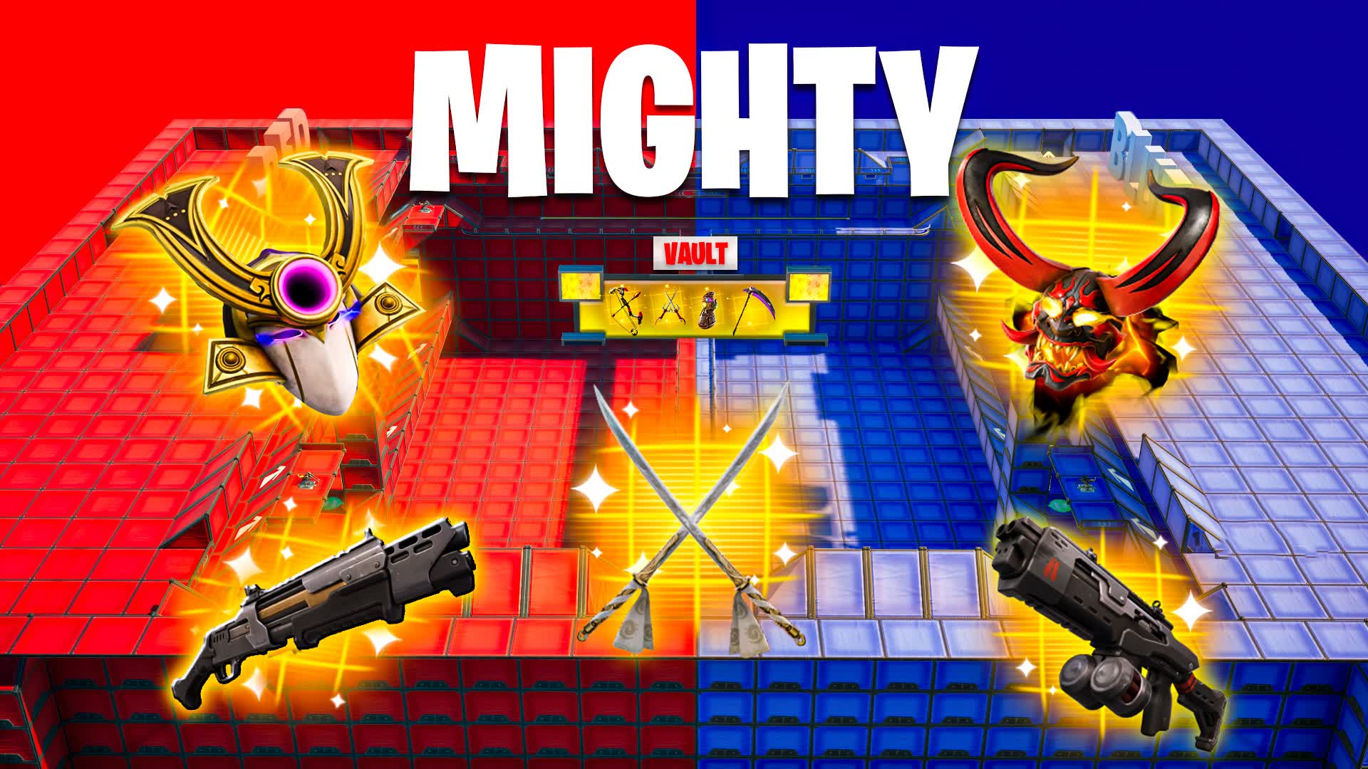 MIGHTY RED VS BLUE HERO 🔴🔵 9676-8434-2294 by alvee - Fortnite Creative ...