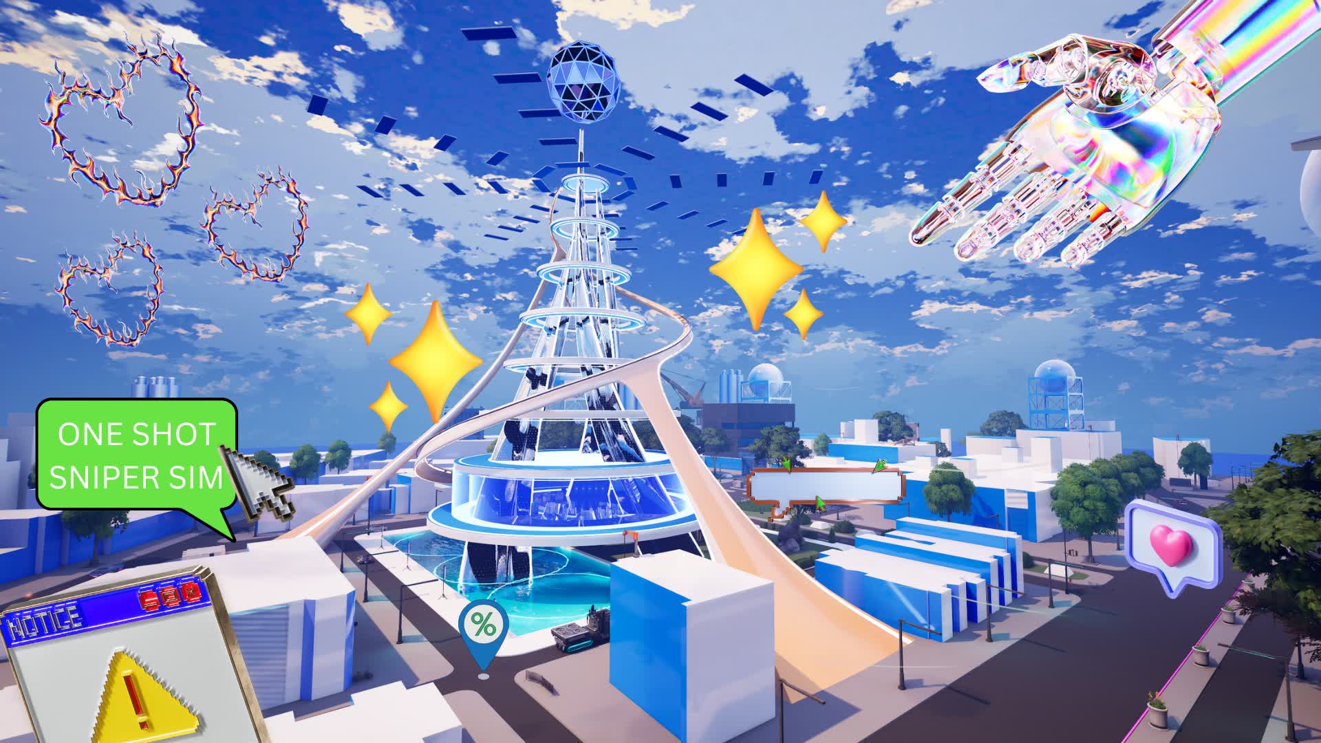 ONE SHOT SNIPER SIM 7894-9577-5649 by jakegrays - Fortnite Creative Map Code - Fortnite.GG