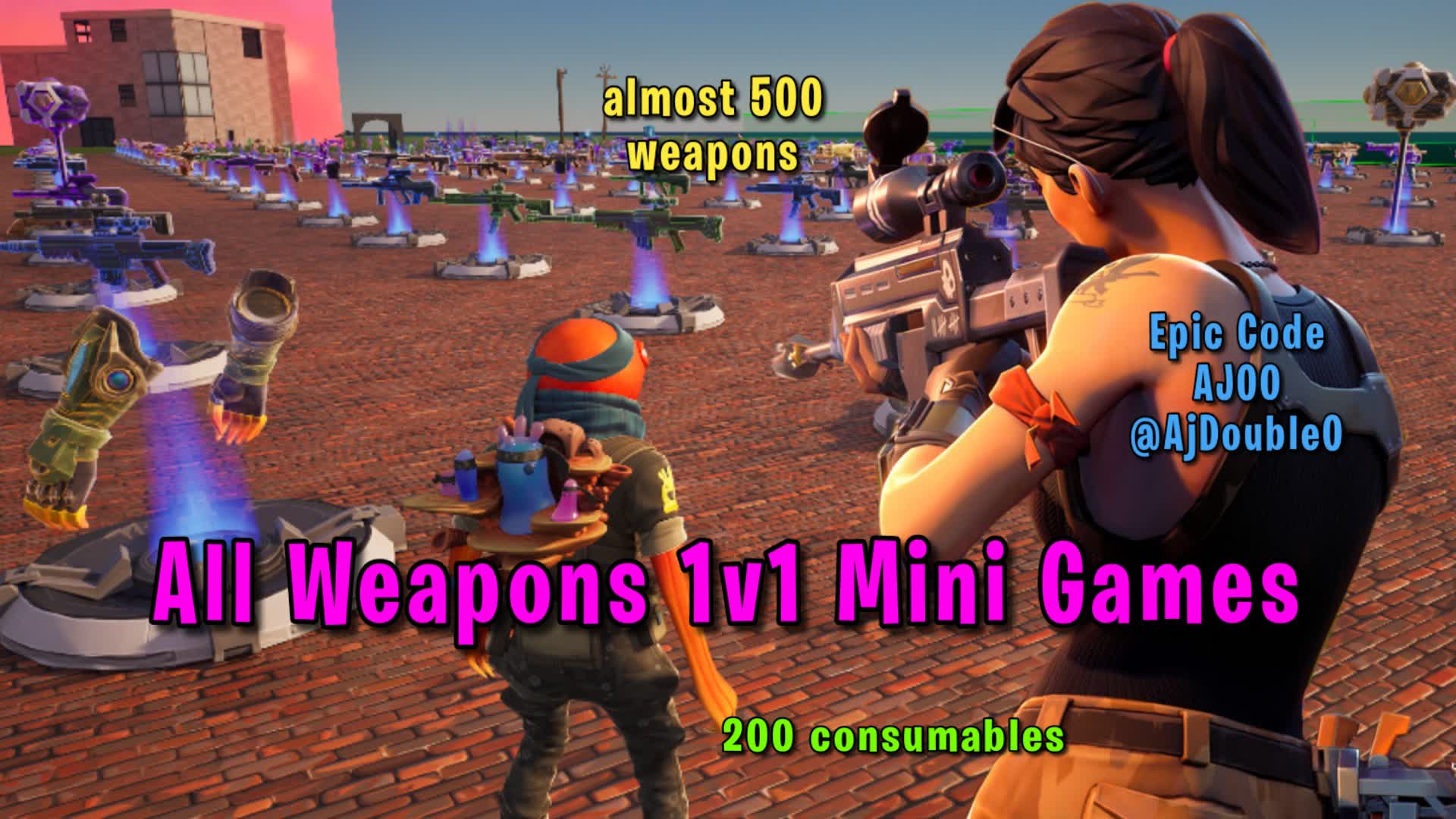 All Weapons 1v1 Mini Games 7552-9557-1582 by ajoo - Fortnite Creative ...