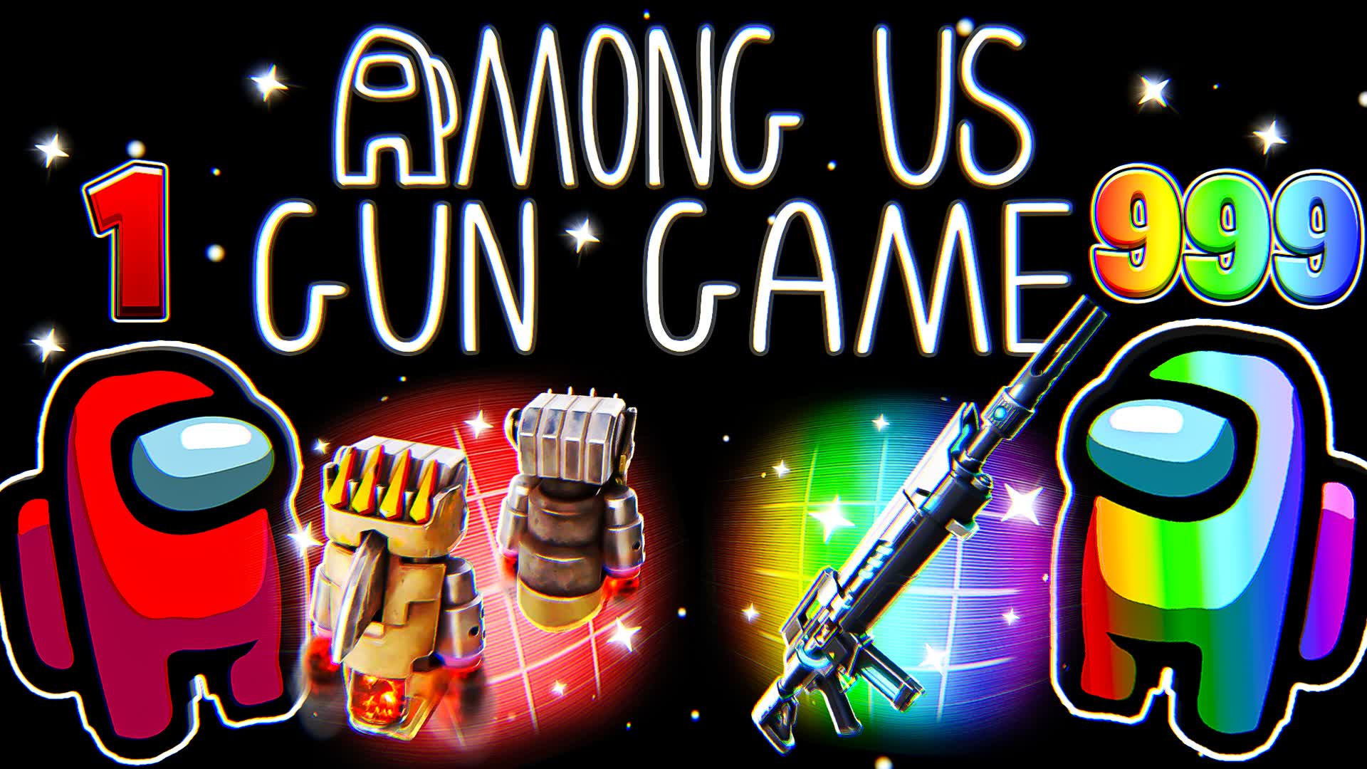🚀AMONG GUN GAME🎯ONE SHOT 9113-5221-9284 من ابتكار troll-queen - Fortnite