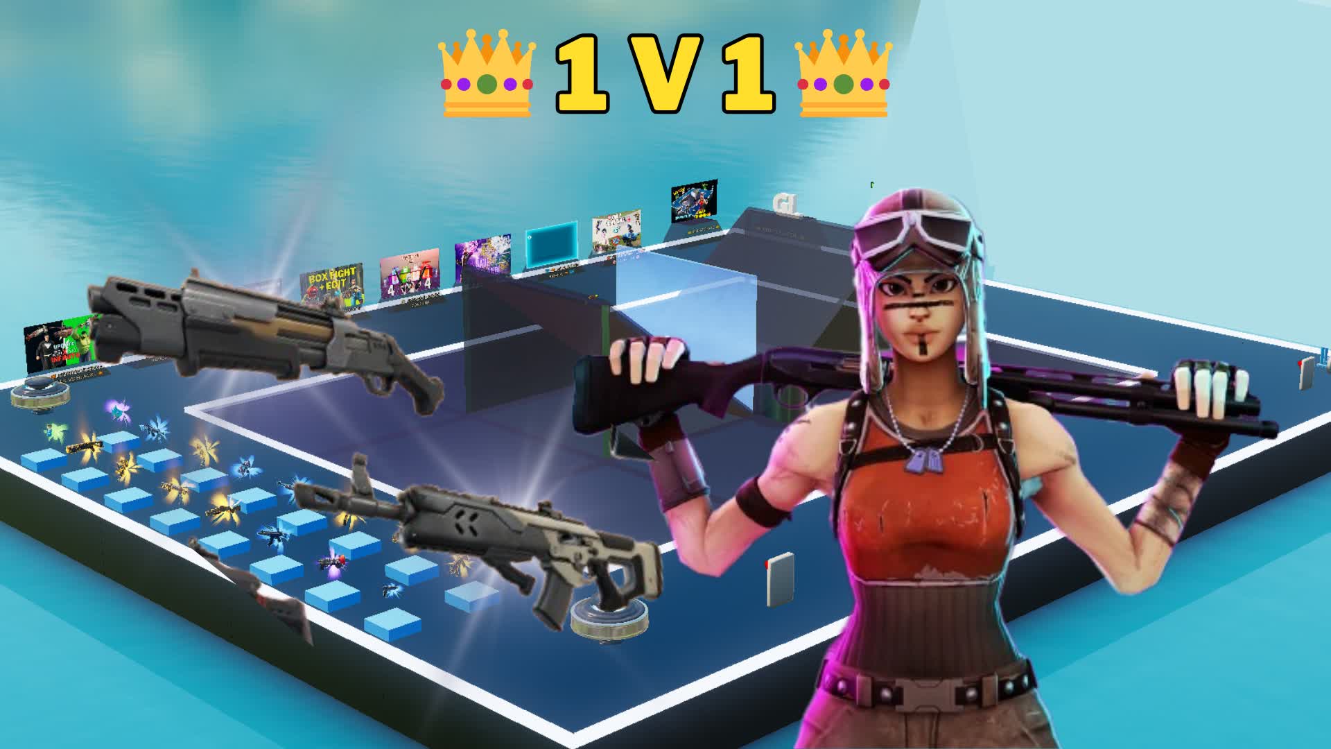👑 1V1 🏆 TRAINING MAP 👑 4366-8285-3767 by games-lucaas - Fortnite