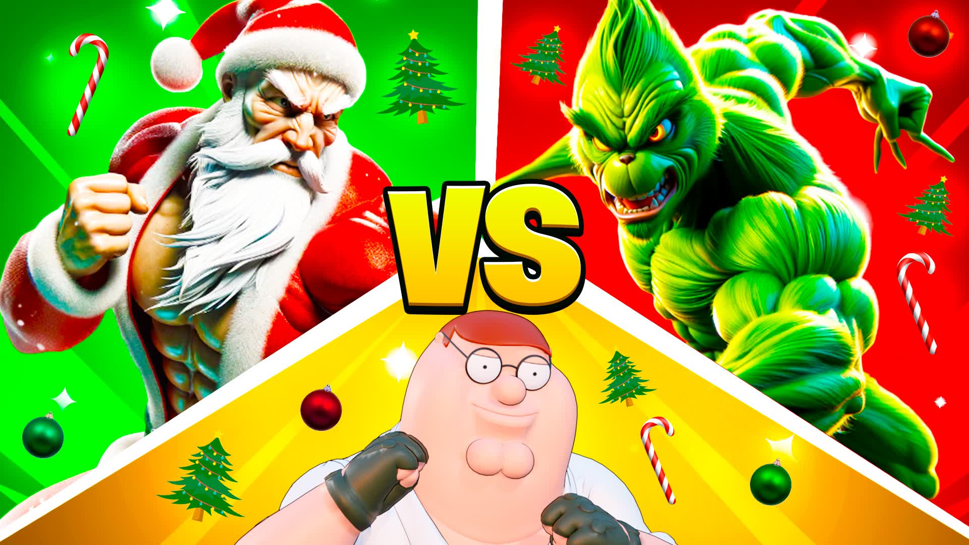 🎅SANTA VS GRINCH🐸 VS PETER GRIFFIN👨 5577-6029-8098 by mapsos - フォートナイト