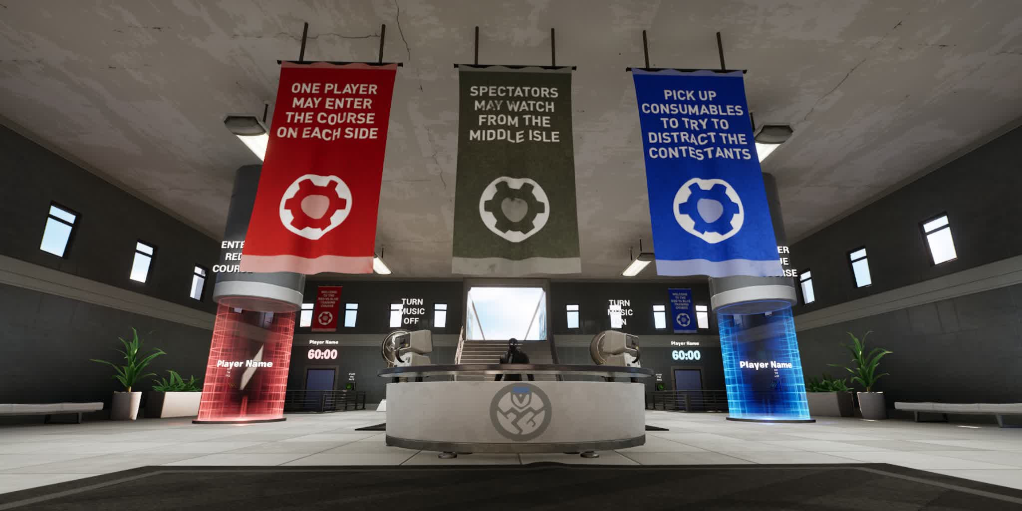 Red vs Blue Training Course 3938-8715-8617 by pixelandpoly - Fortnite ...