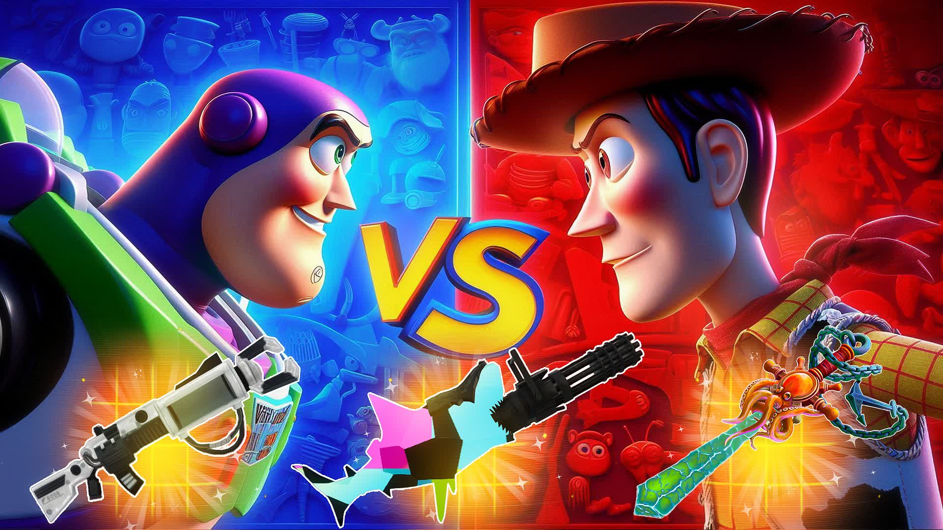 TOY STORY RED VS BLUE-CUSTOM WEAPON!🔴🔵 2415-4493-5416 by mrhollywood ...