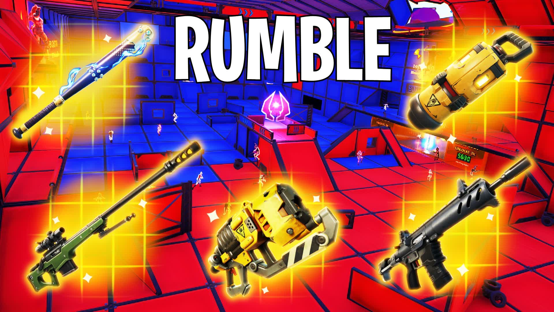 RUMBLE RED VS BLUE TOTAL MAYHEM!🔴🔵 3179-1495-2781 by gabixo2 - Fortnite ...