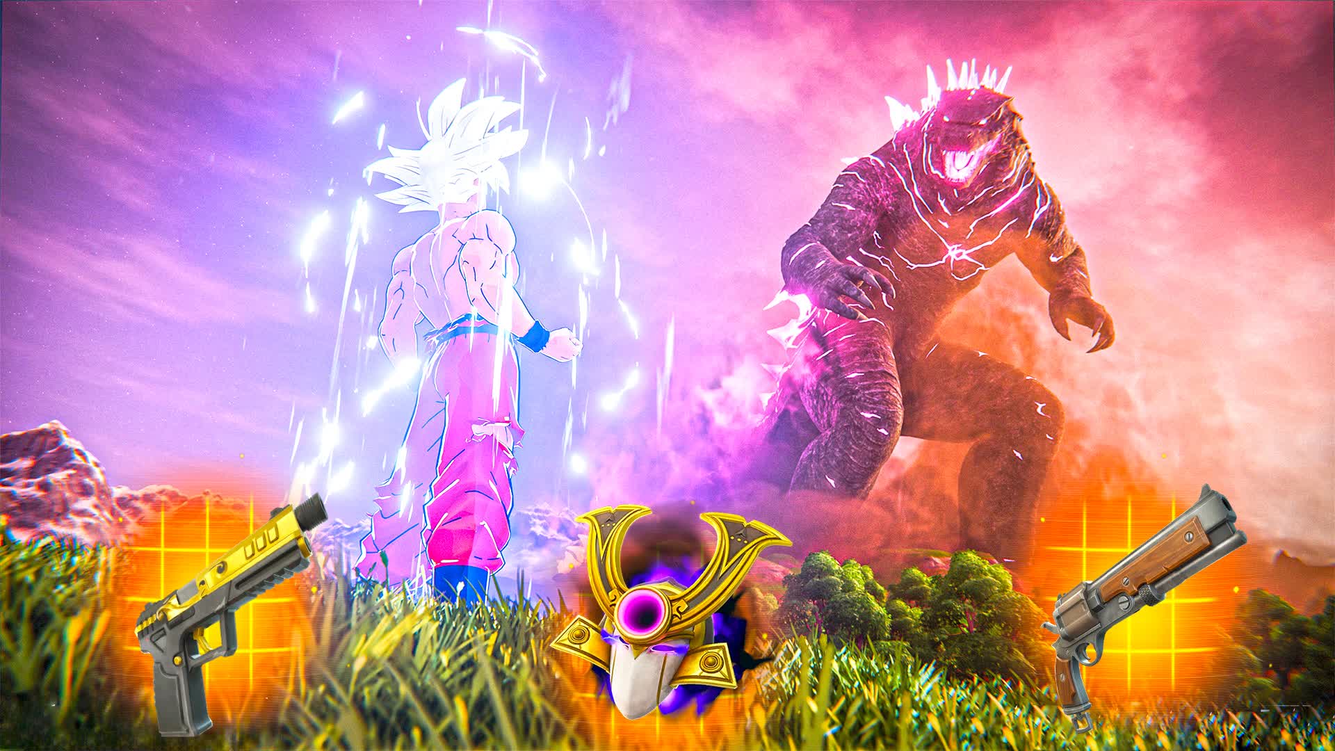 GOKU VS GODZILLA⭐ 4163-2742-9856 by leaf_long - Fortnite Creative Map ...