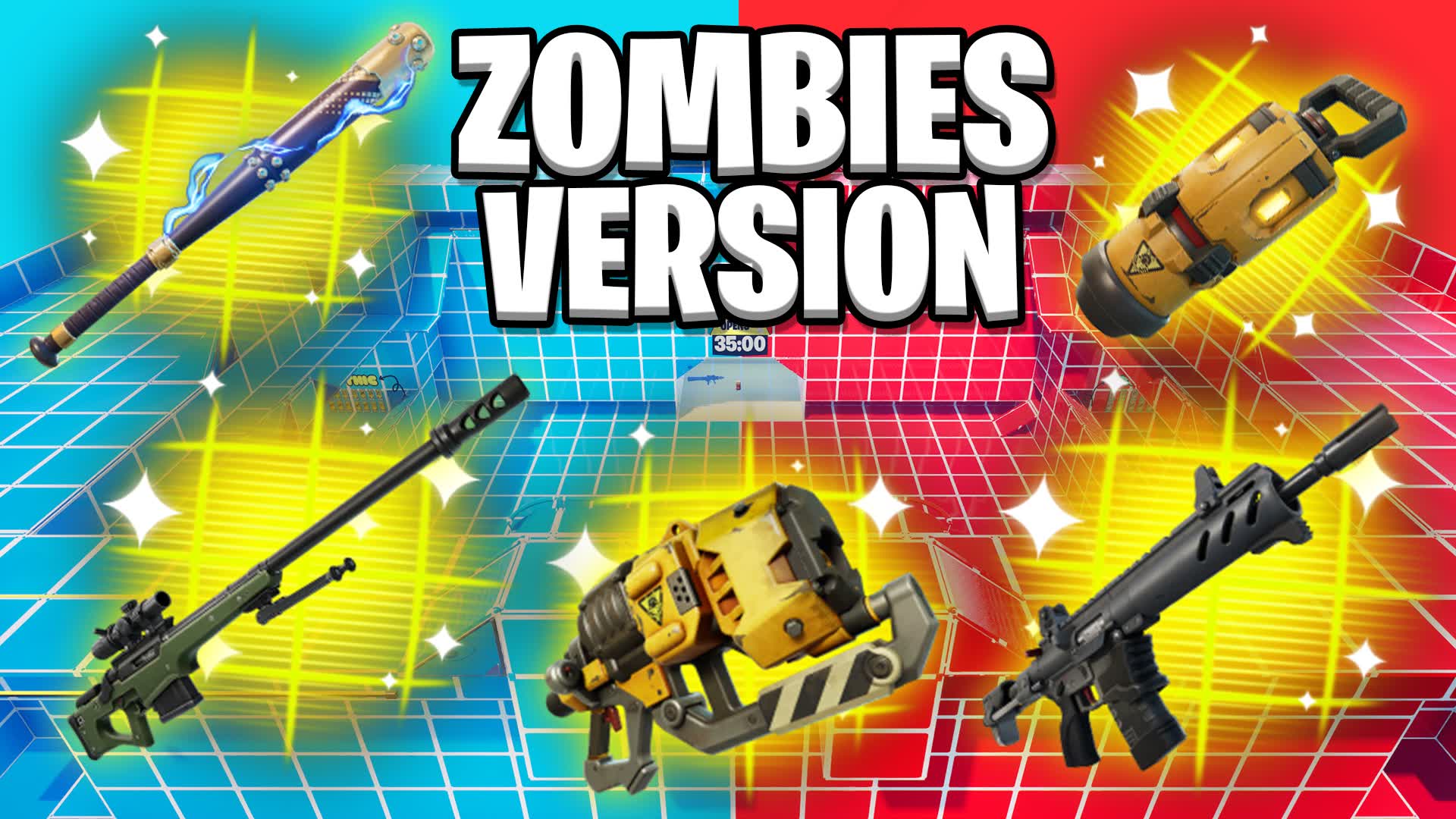 CRAZY ZOMBIE RED VS BLUE 🔴🔵 9584-8995-5429 by equi - Fortnite Creative Map Code - Fortnite.GG