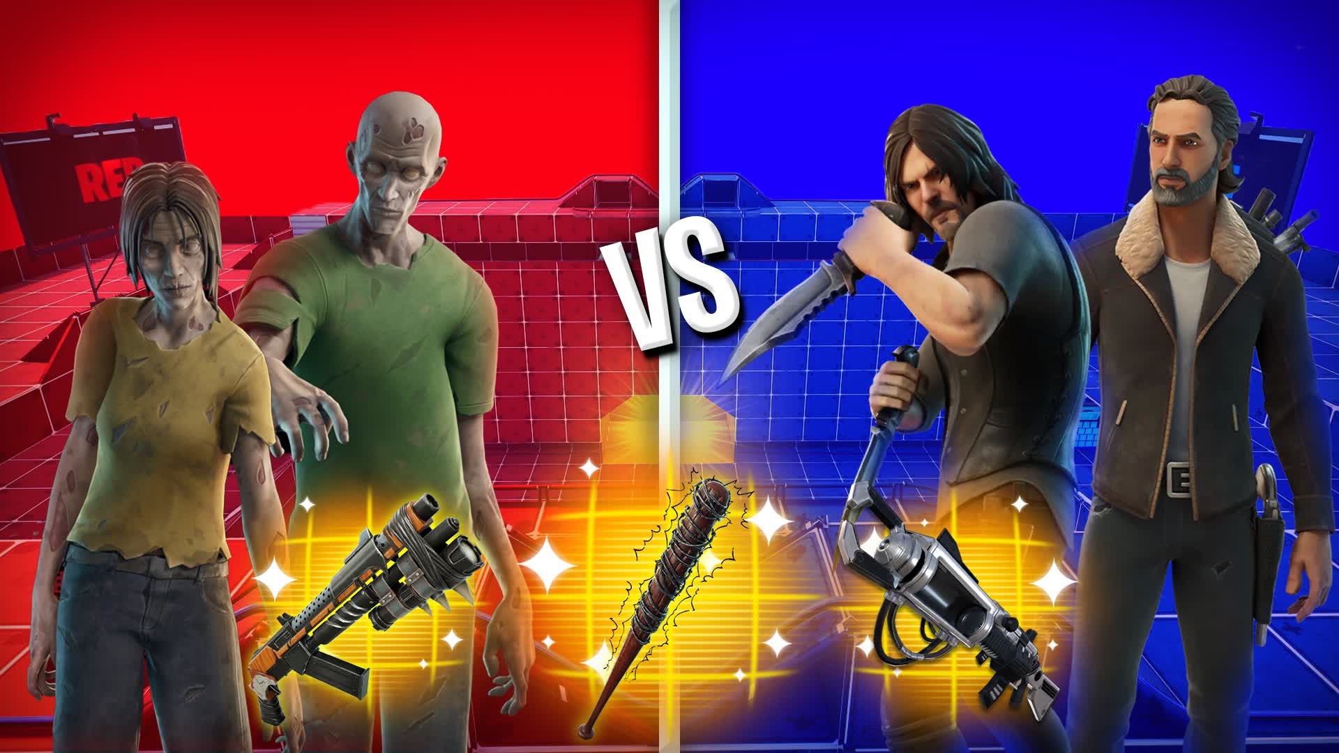 🧟 ZOMBIES VS SURVIVORS RED VS BLUE 🔴🔵 0215-6468-5868 by fleurson ...