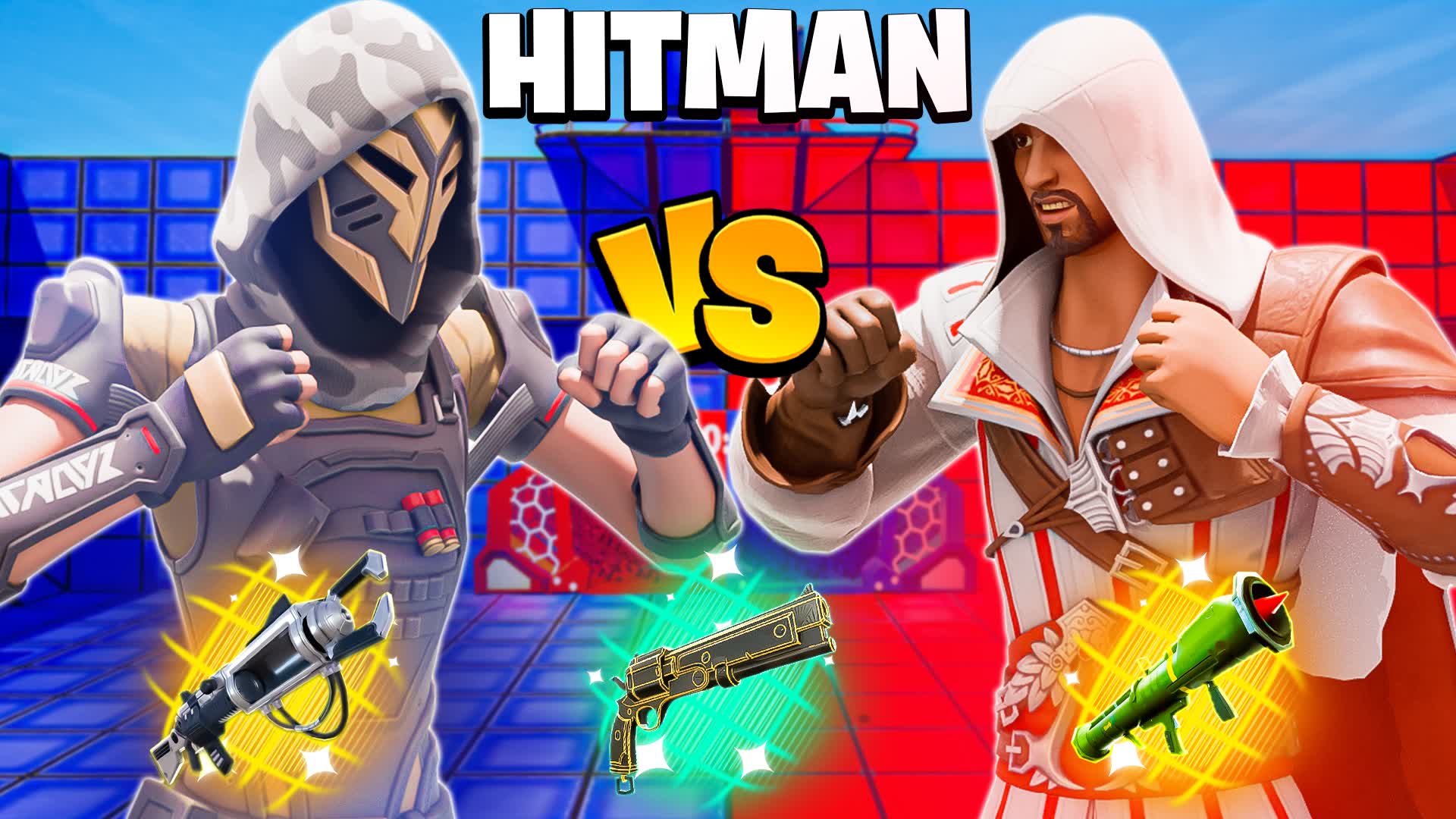 SUPER HITMAN RED VS BLUE 9784-6806-3185 by spla - Fortnite Creative Map ...