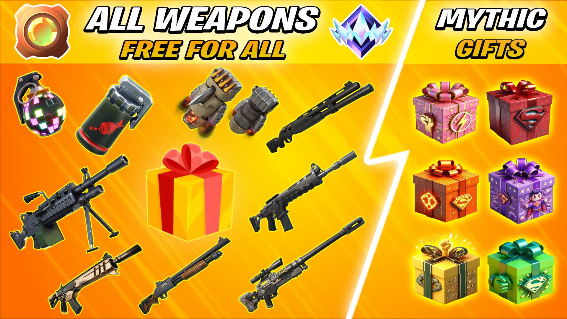 All Weapons 🎁 Gifts 0656-2454-4171 by mge - Fortnite Creative Map Code ...