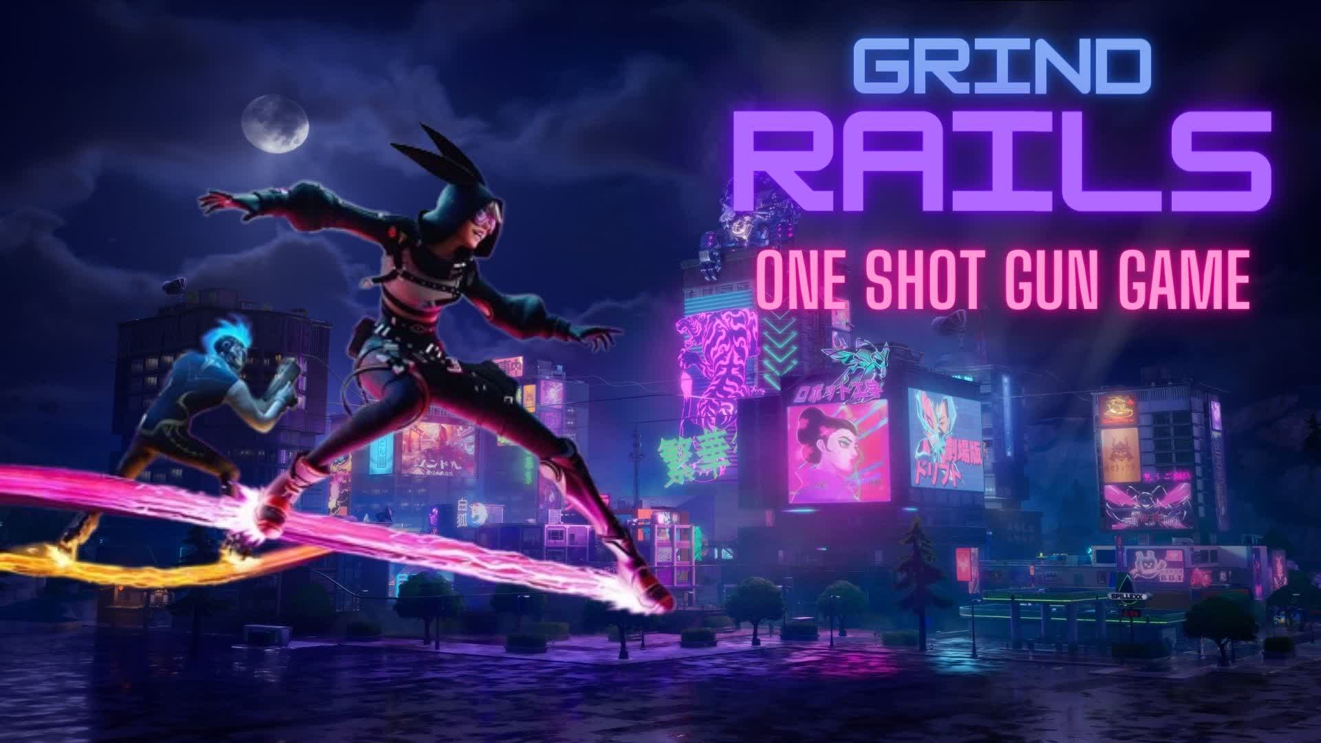 🎯GRIND RAILS ONE SHOT GUN GAME 🎯 8410-9112-3388 by alexmaxfp - Fortnite ...