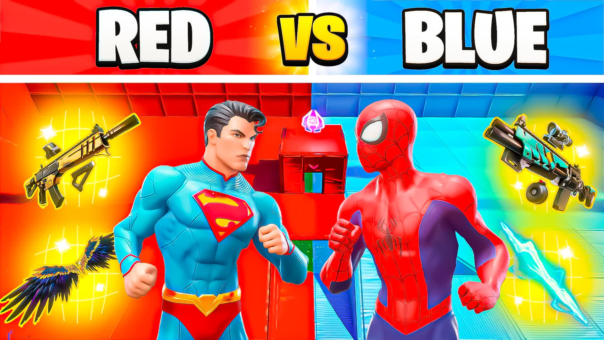 CUTE SPIDERMAN RED VS BLUE 🔴🔵 4137-3252-4061 by drink - Fortnite ...
