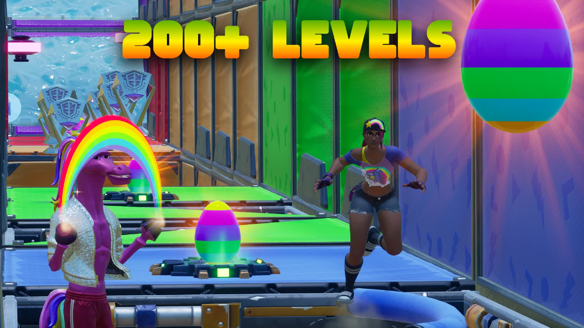 🌈EASY 200 LEVEL RAINBOW DEATHRUN🌈 3726-7657-7777 by visu2008 - Fortnite Creative Map Code ...