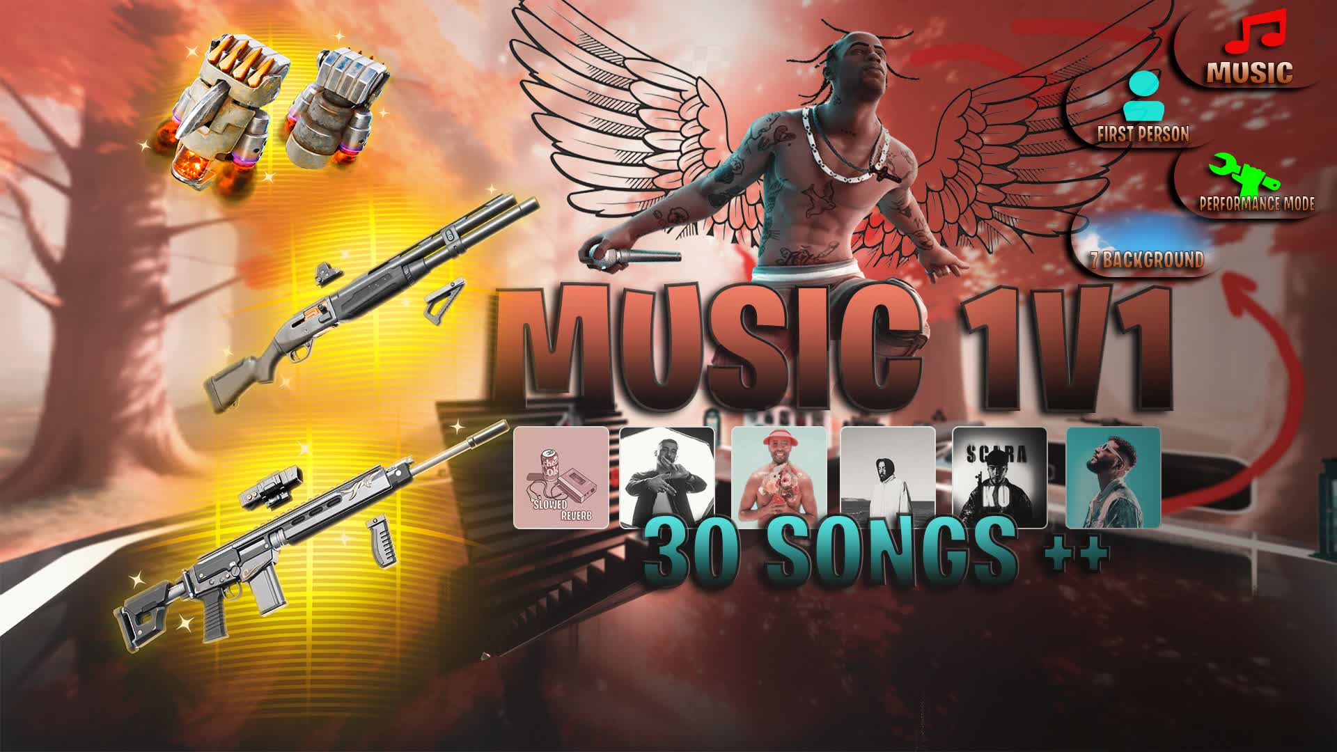 🎵 THE BEST MUSIC 1V1 🏆 [30+P0PULAR SO] 6461-9142-0844 by walid_nami ...