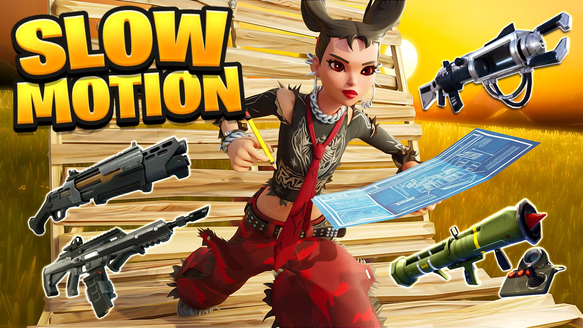 SLOW MOTION 1V1 | NEW SEASON 4 5890-2389-4146 by fida - Fortnite Creative Map Code - Fortnite.GG