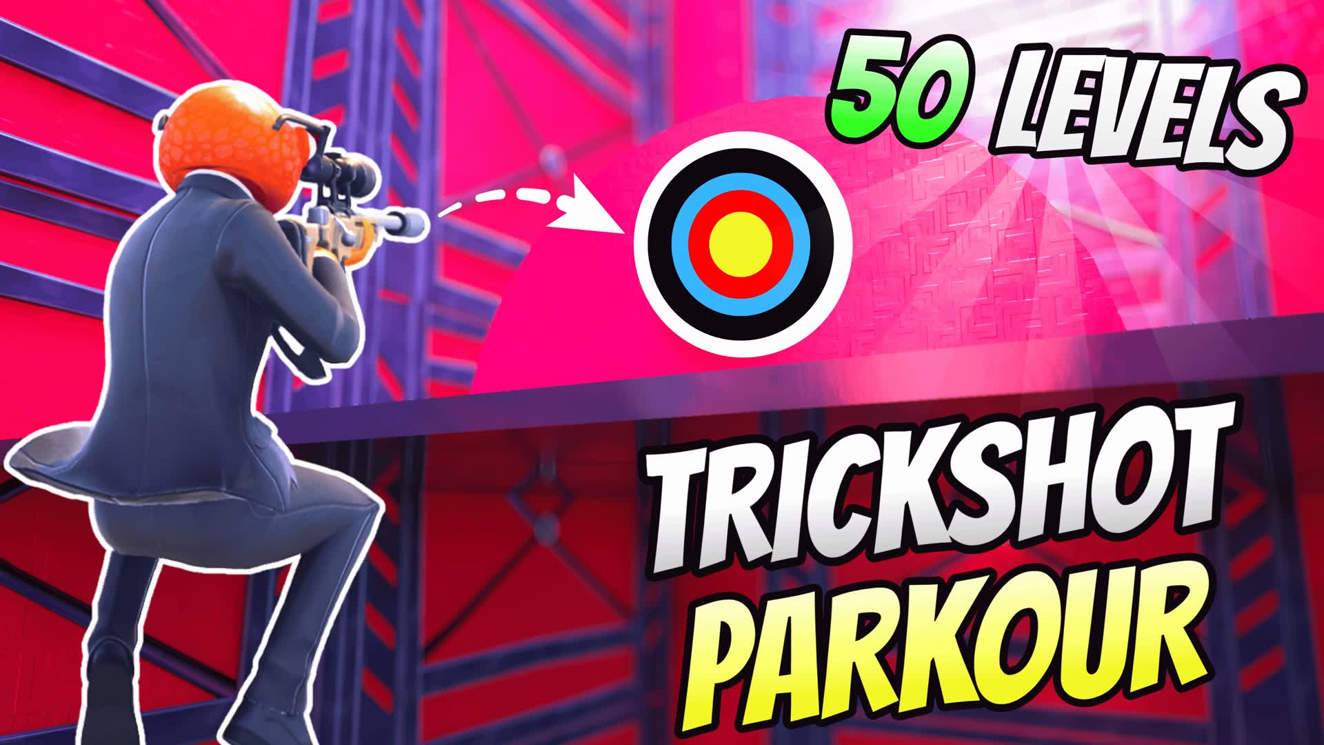 TRICKSHOT🎯 PARKOUR 50 LEVELS 1006-7795-3724 by drag0n - Fortnite Creative Map Code - Fortnite.GG
