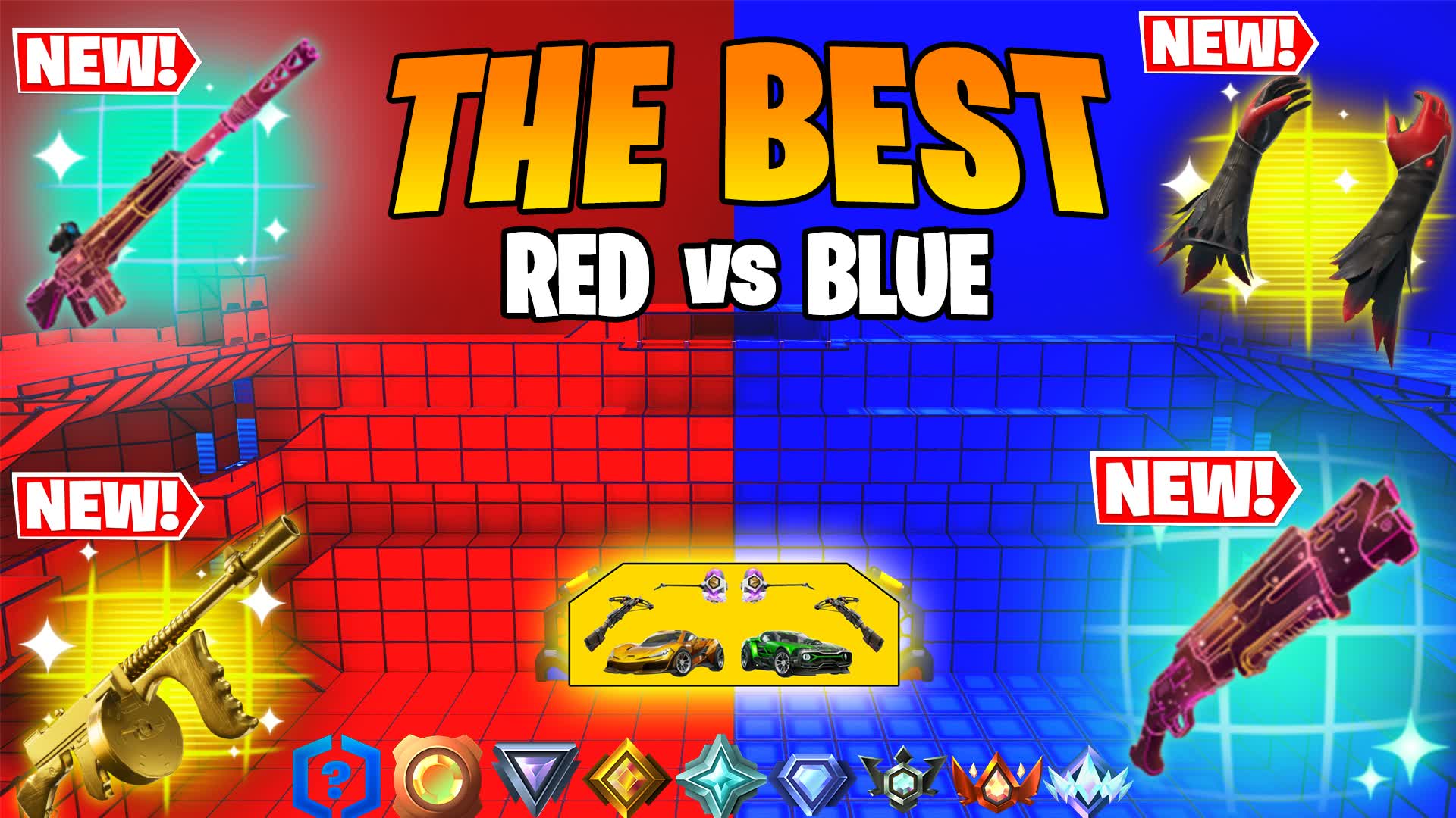 ⭐THE BEST⭐ 🔴RED VS BLUE🔵 🏆RANKED 🏆 9326-0030-2707 by anadek - Fortnite ...