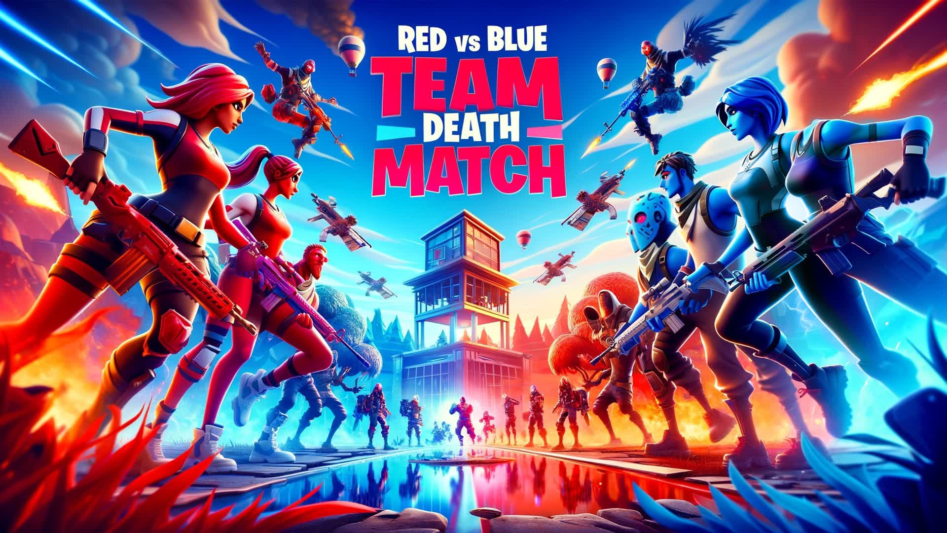 AMAZING RED VS BLUE 🔴🔵 8552-6045-4276 by firecrxmson - Fortnite ...