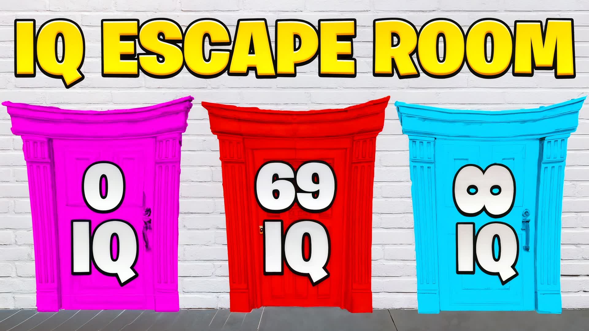 CRAZY IQ ESCAPE ROOM 🧠 6557-3221-4204 by ryanfn_x - Fortnite Creative Map Code - Fortnite.GG