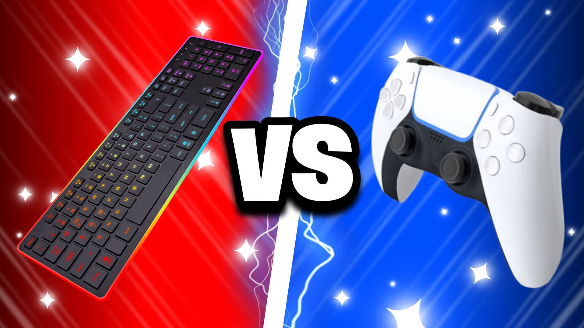 RED VS BLUE 🔴🔵 KEYBOARD VS CONTROLLER (7660-4017-3193) by toti ...