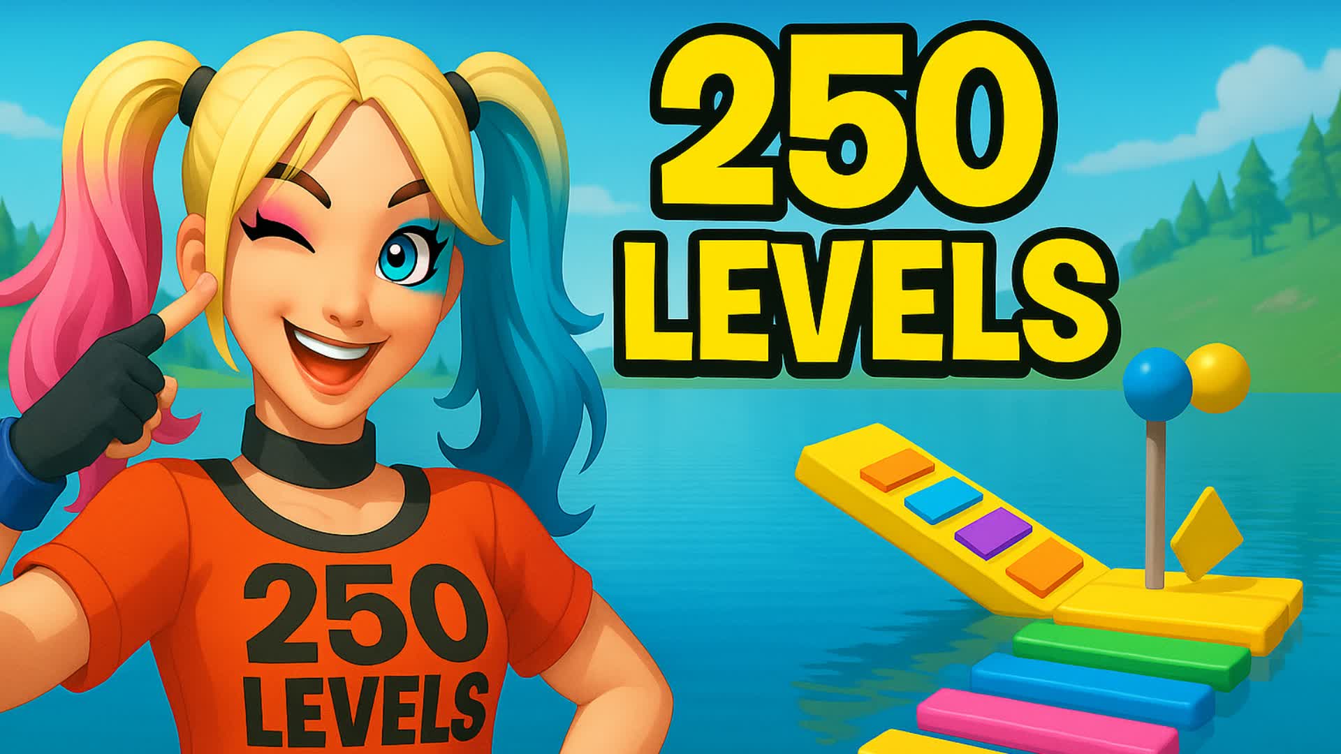 250 LEVEL OBBY RUSH 4341-8854-5419 by gismo - Fortnite Creative Map ...