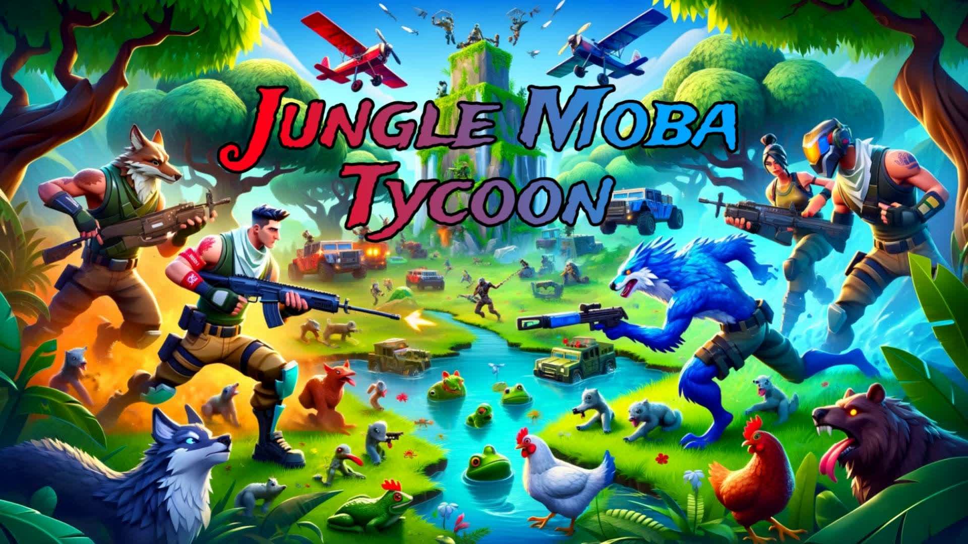 Jungle Moba Tycoon Red VS Blue 6036-1345-6623 by snakkattakk - Fortnite Creative Map Code ...