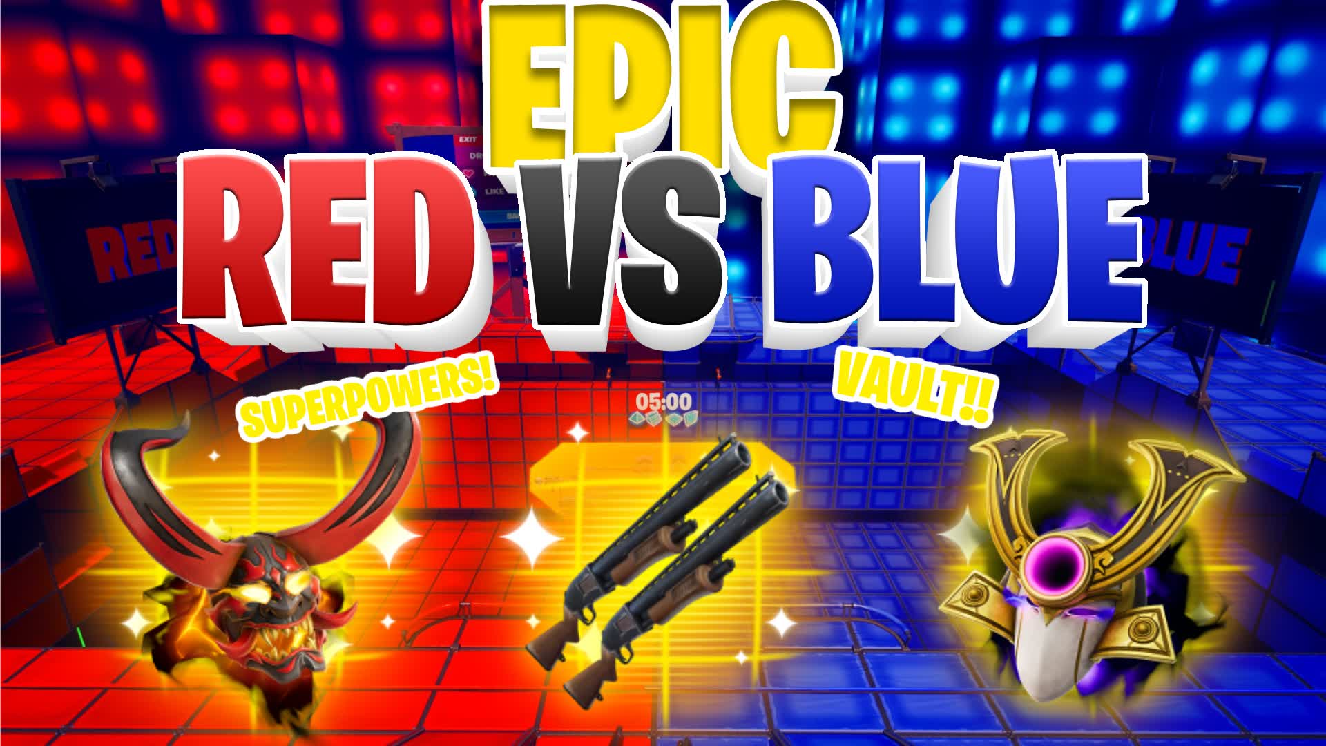EPIC RED VS BLUE🔴🔵 8674-6176-3721 by keymacc - Fortnite Creative Map ...