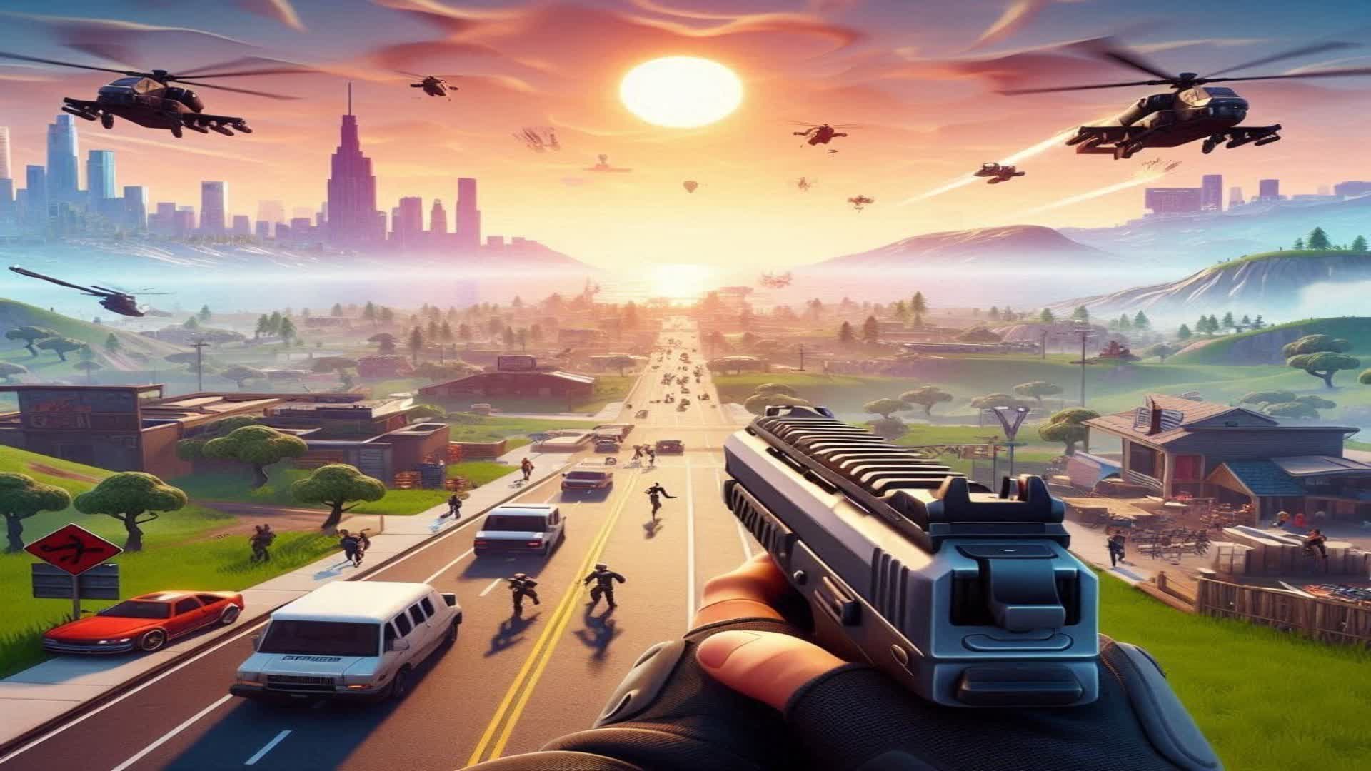 1st person 1v1 gun game 5586-3421-0591 by katkot - Fortnite