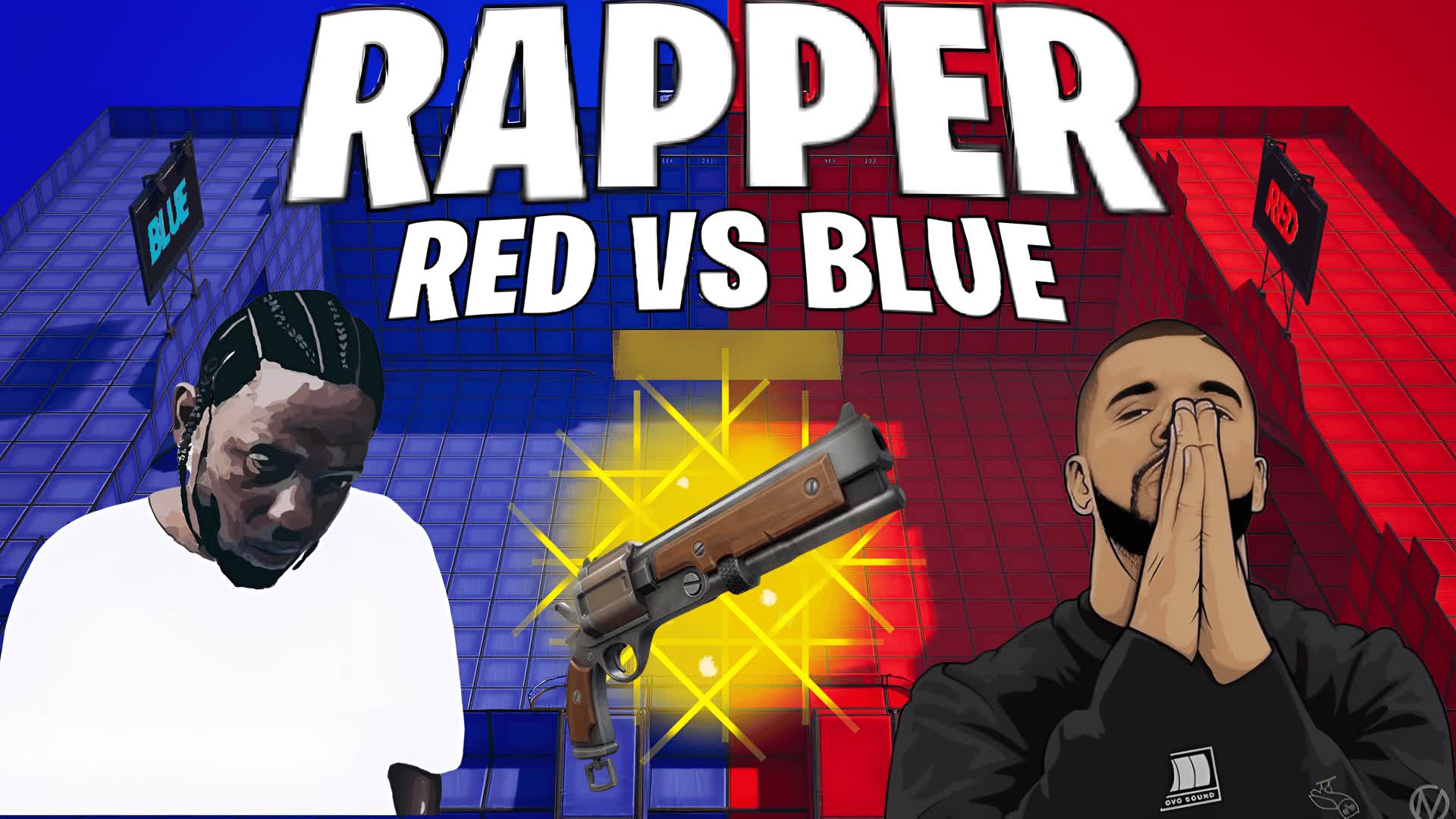 RAPPER RED VS BLUE 🔴🔵 2035-1462-2471 by teca - Fortnite Creative Map ...