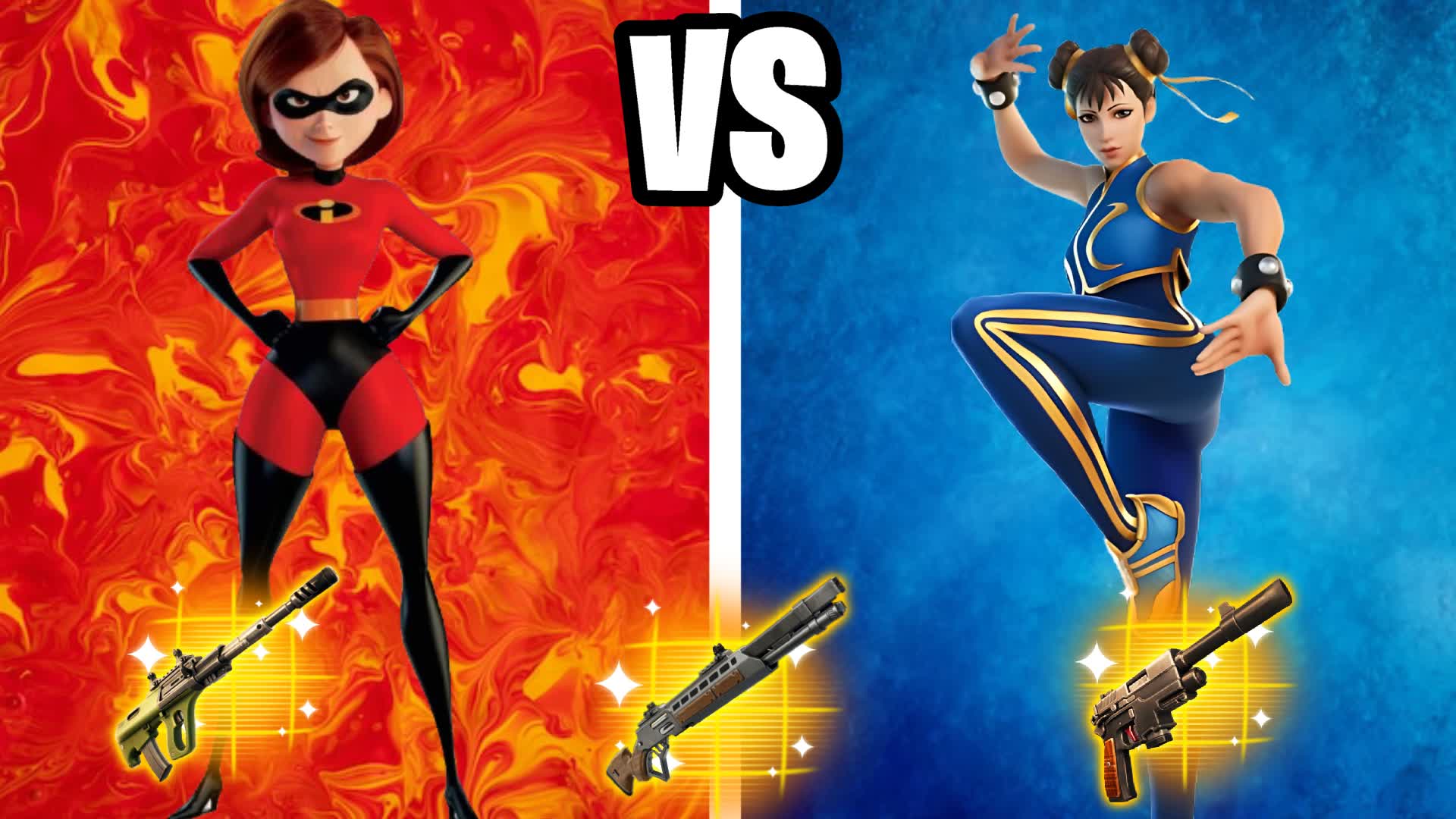 CHUN LI VS ELASTIKGIRL💯CUSTOM MINIGAMES 7400-3203-2470 by mtr1q ...