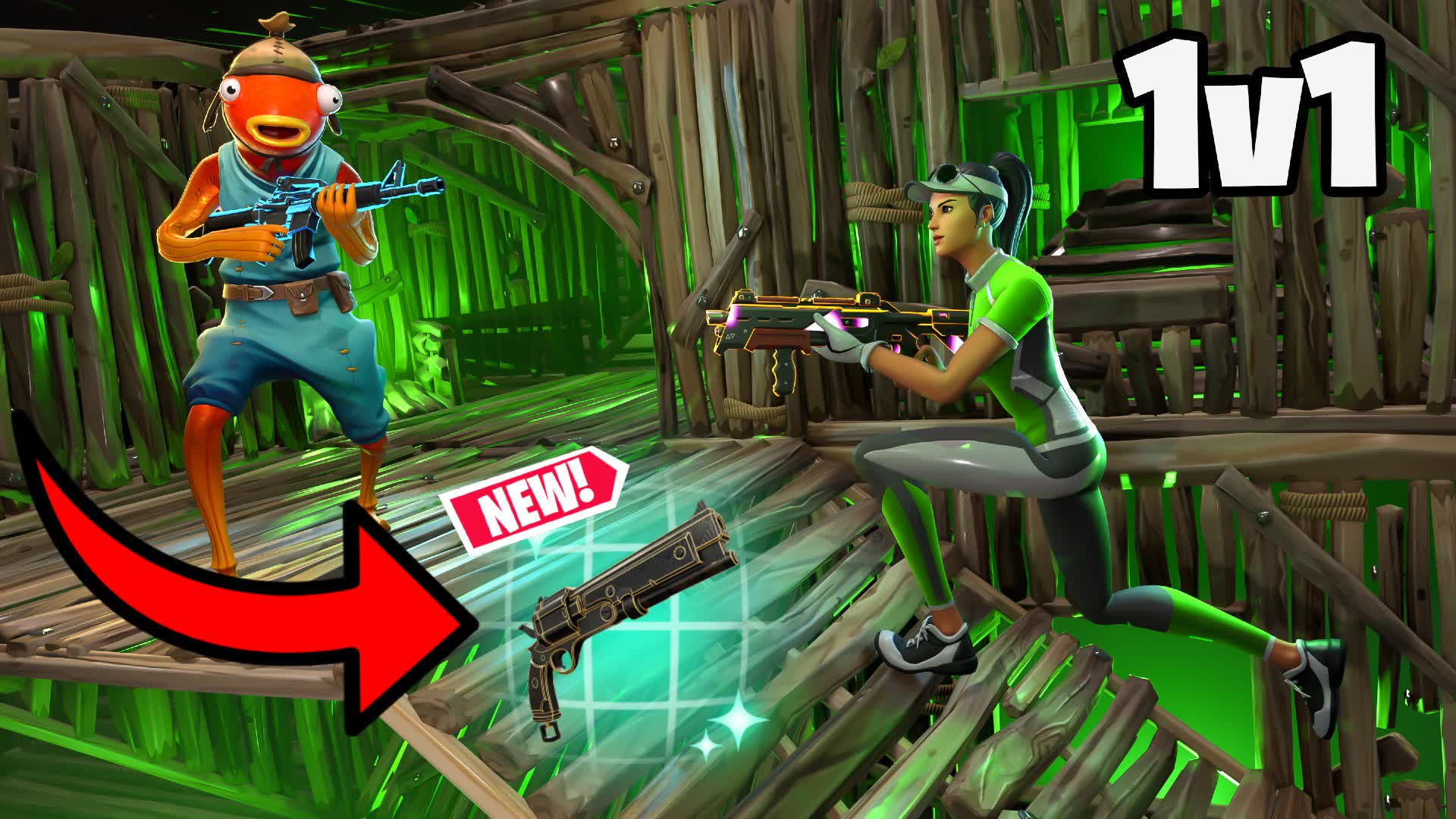 1X1 GREEN MAP 8594-1951-5035 by ciaak - Fortnite Creative Map Code ...