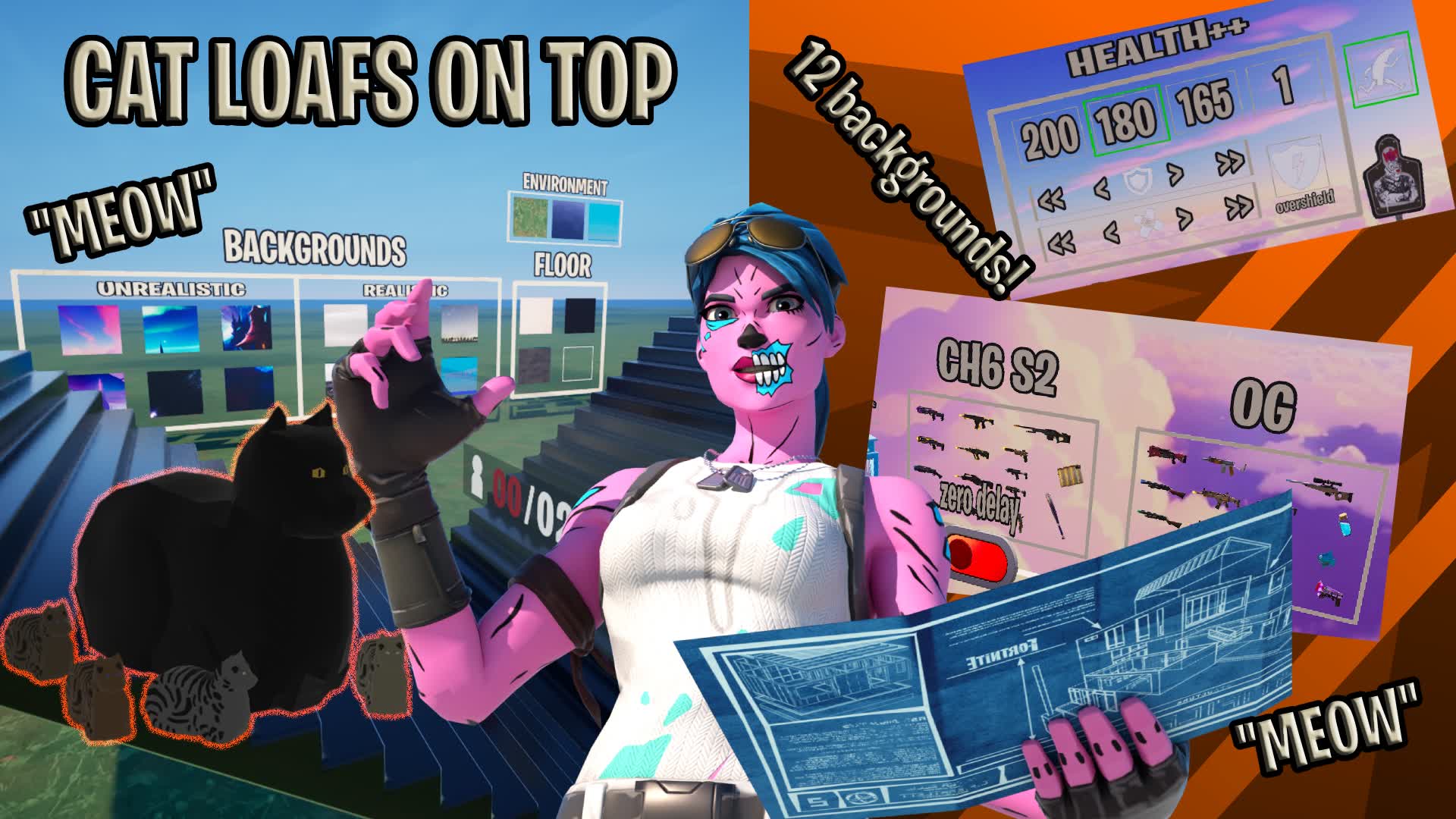 1v1 cat loaf map 9158-3076-8053 من ابتكار xsaeyt - Fortnite