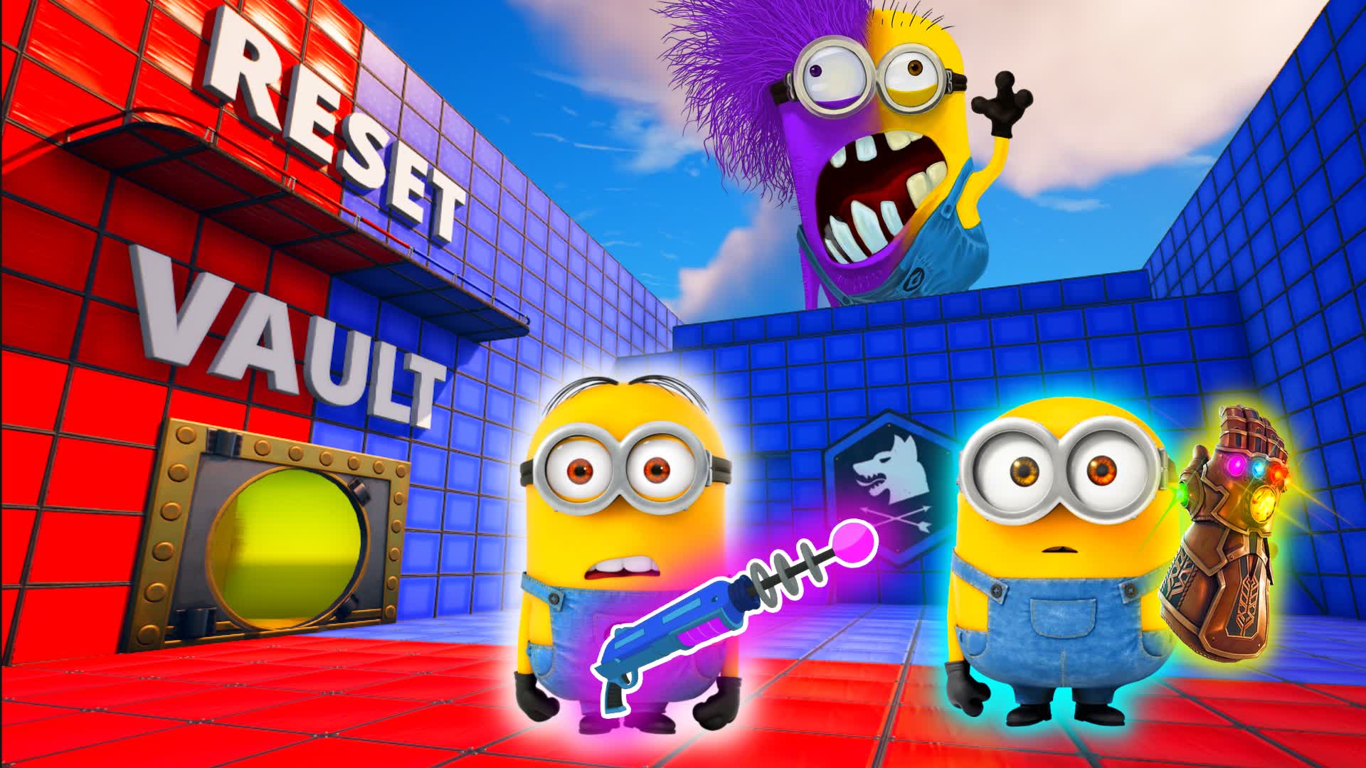 🍌 MINIONS 🔴 RED VS BLUE 🆕 1168-6642-5007 by toras - Fortnite Creative ...