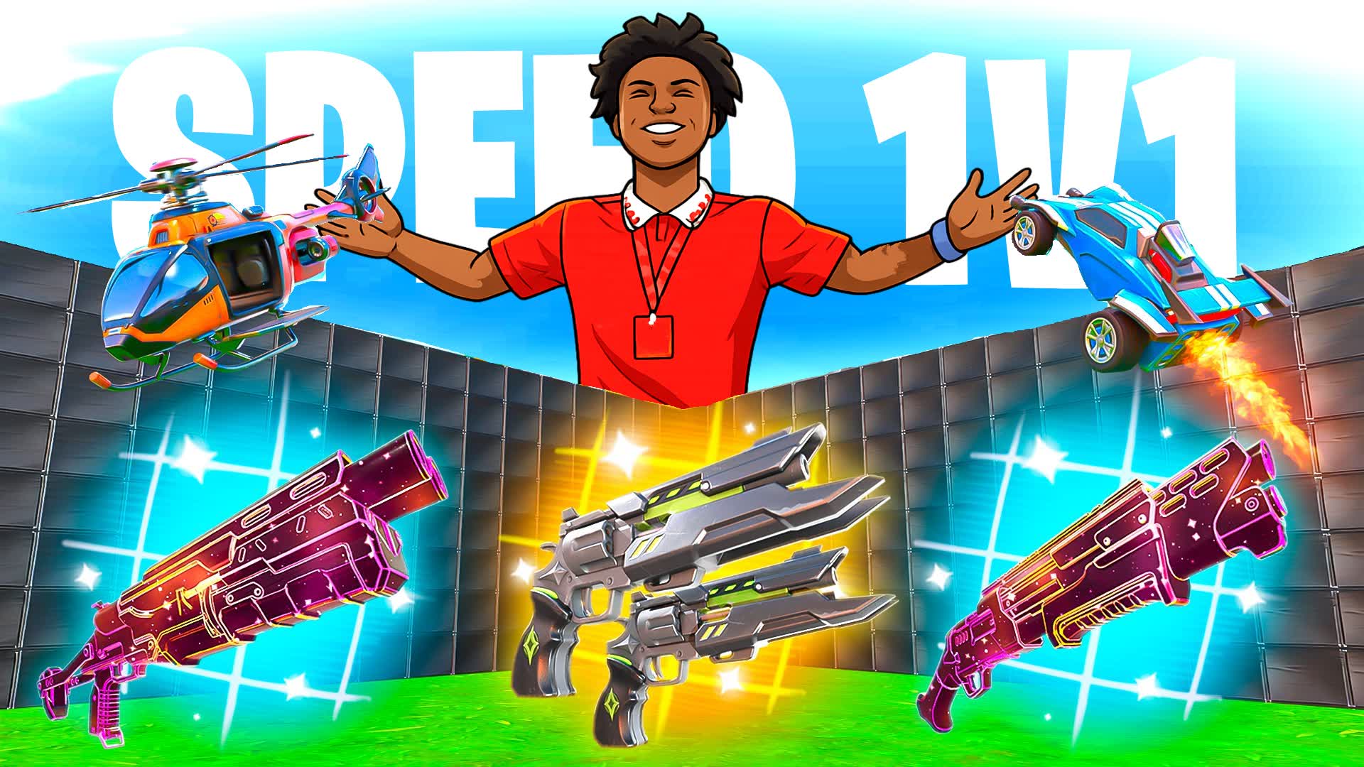 SPEED 1V1 ALL GUNS & VEHICLES 0376-7469-5612 by thegoatdofian - Fortnite