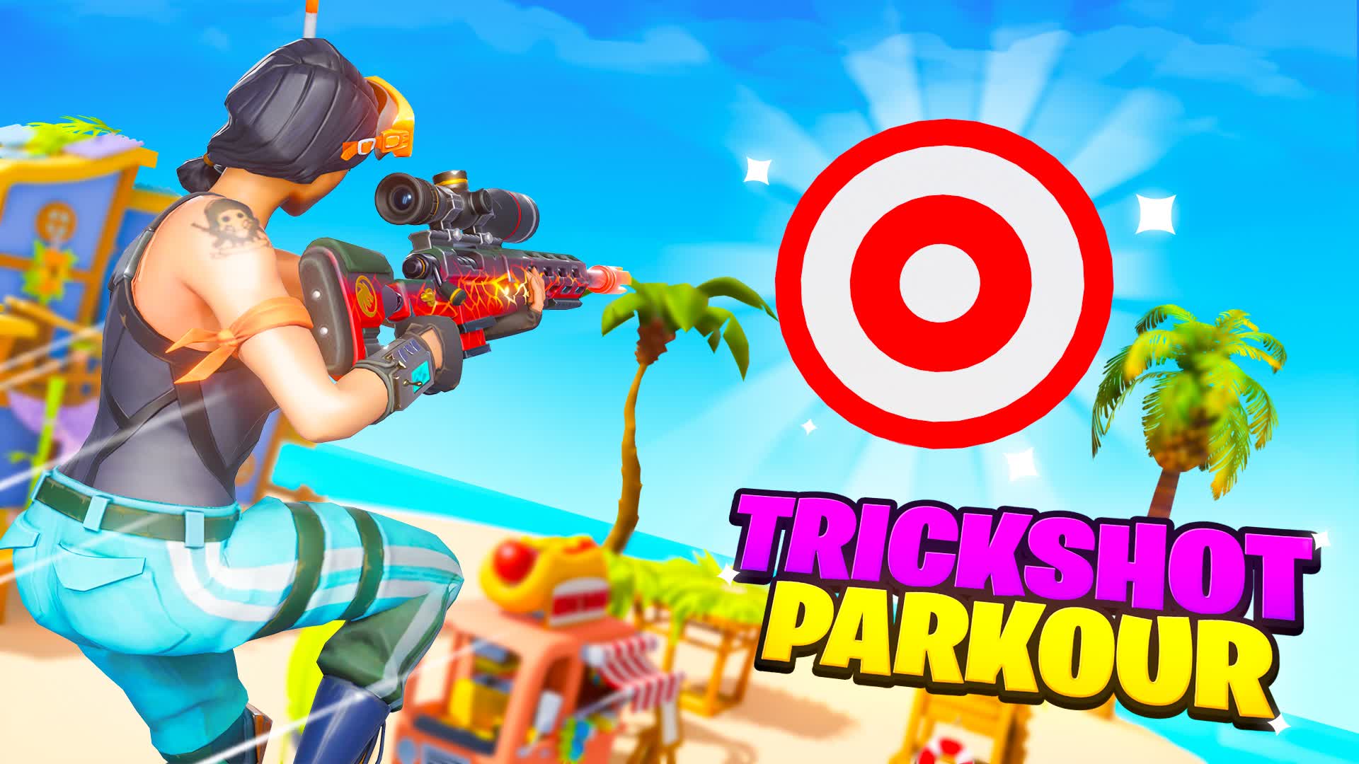 Easy Tropic Trickshot Parkour🎯 6106-5866-2813 by shifuan - Fortnite Creative Map Code - Fortnite.GG